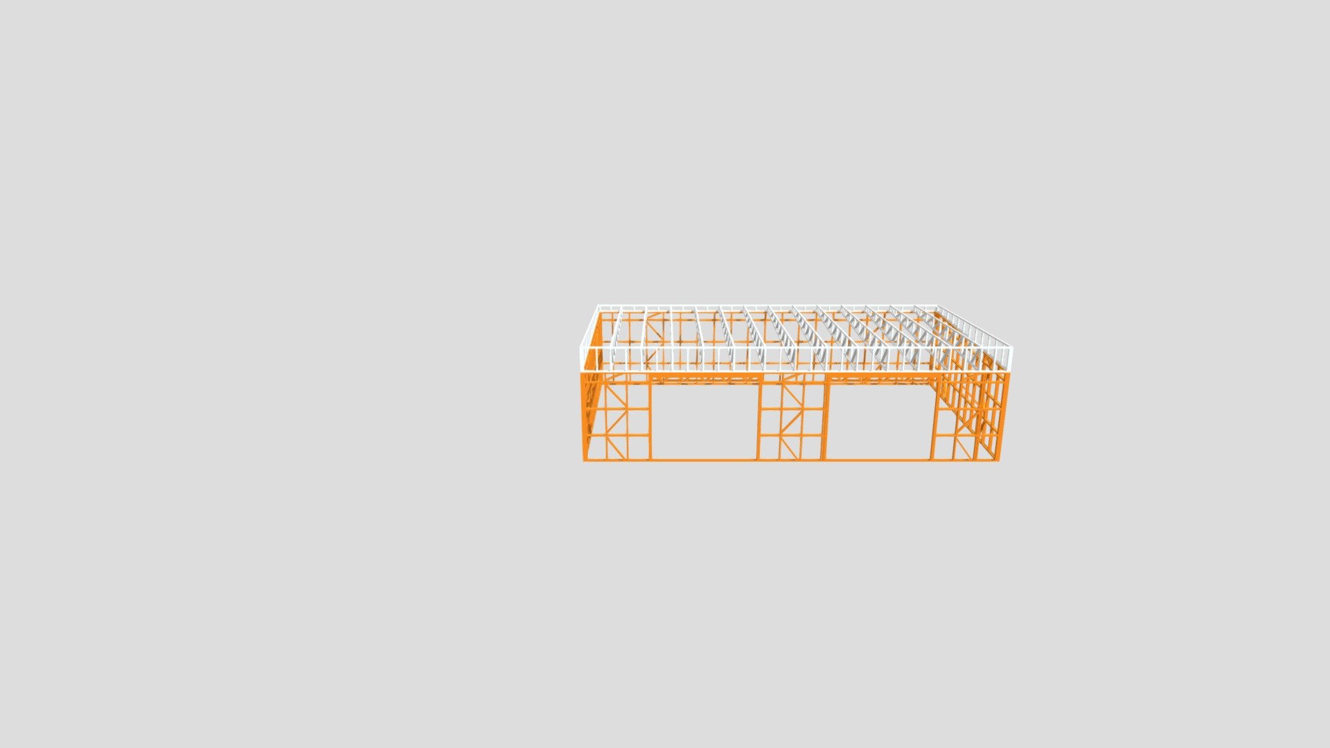 Garage Workshop with Void for Hoist - 7m x 18m - Download Free 3D model ...