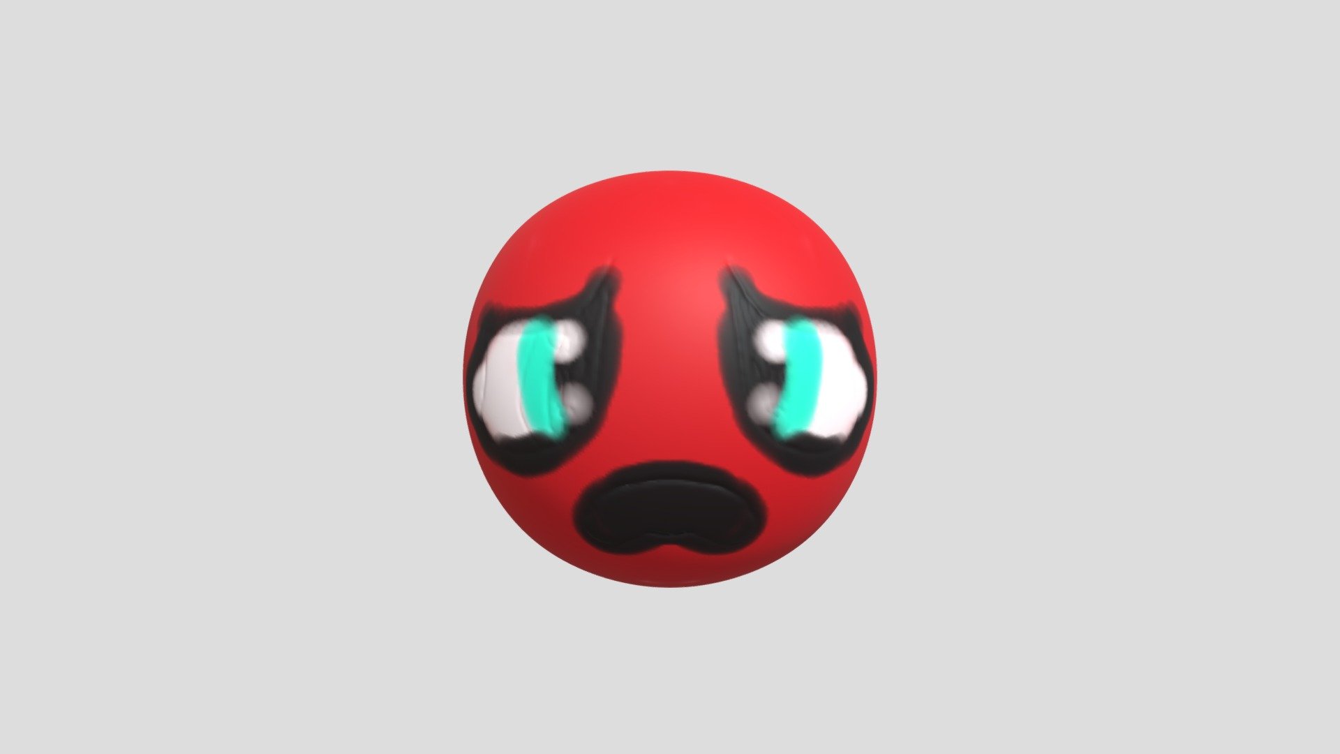 Red Teddy ( Disstressed Red Ball ) - 3D model by jade (@jadedoesstuff ...