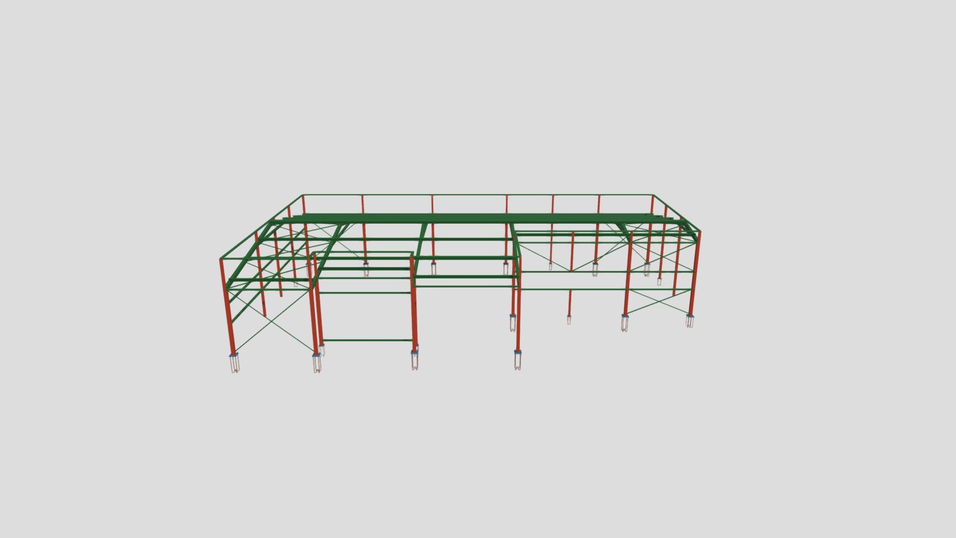 7 - ESTRUTURA METALICA DWG 3D - Download Free 3D model by Antunes.eng ...