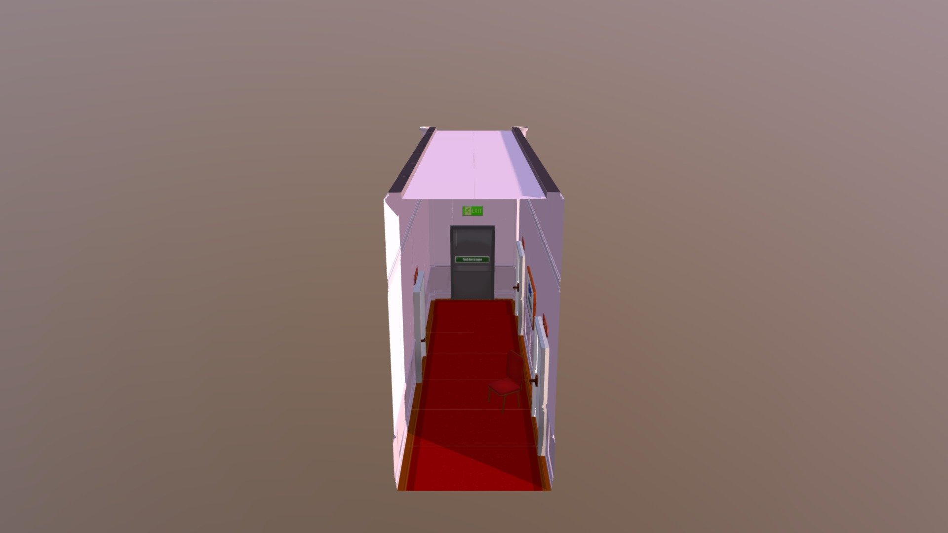 Superliminal corridor - 3D model by Nulun (@0nul0) [5b4eb9b] - Sketchfab