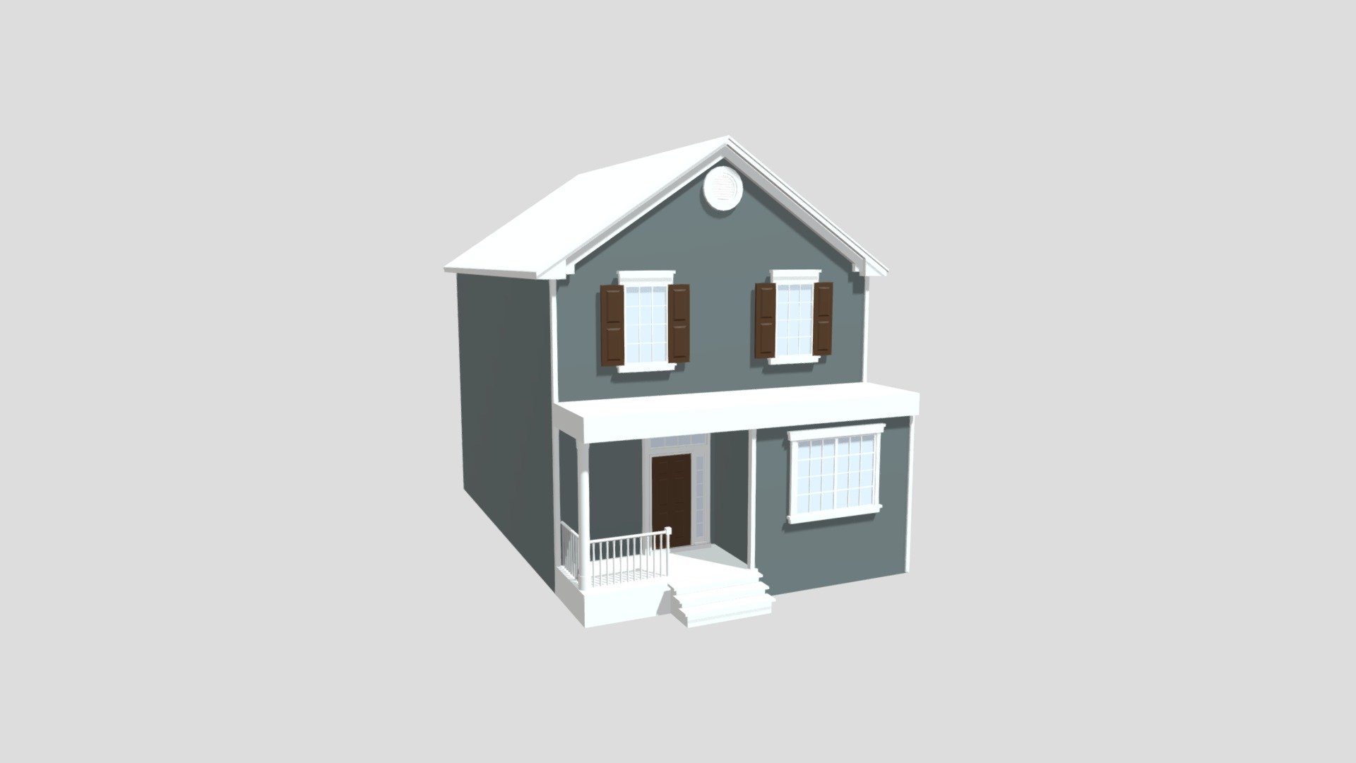 Modern House (Simplistic) - Download Free 3D model by Cameron Traer ...