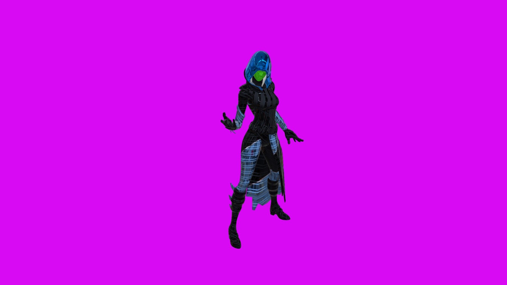 glow-fortnite-outfit - 3D model by custom fortnite skin ...
