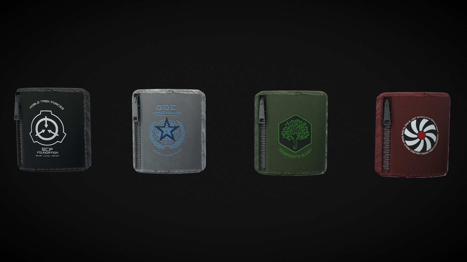 SCP Armbands With Faction Patches - Buy Royalty Free 3D model by ...