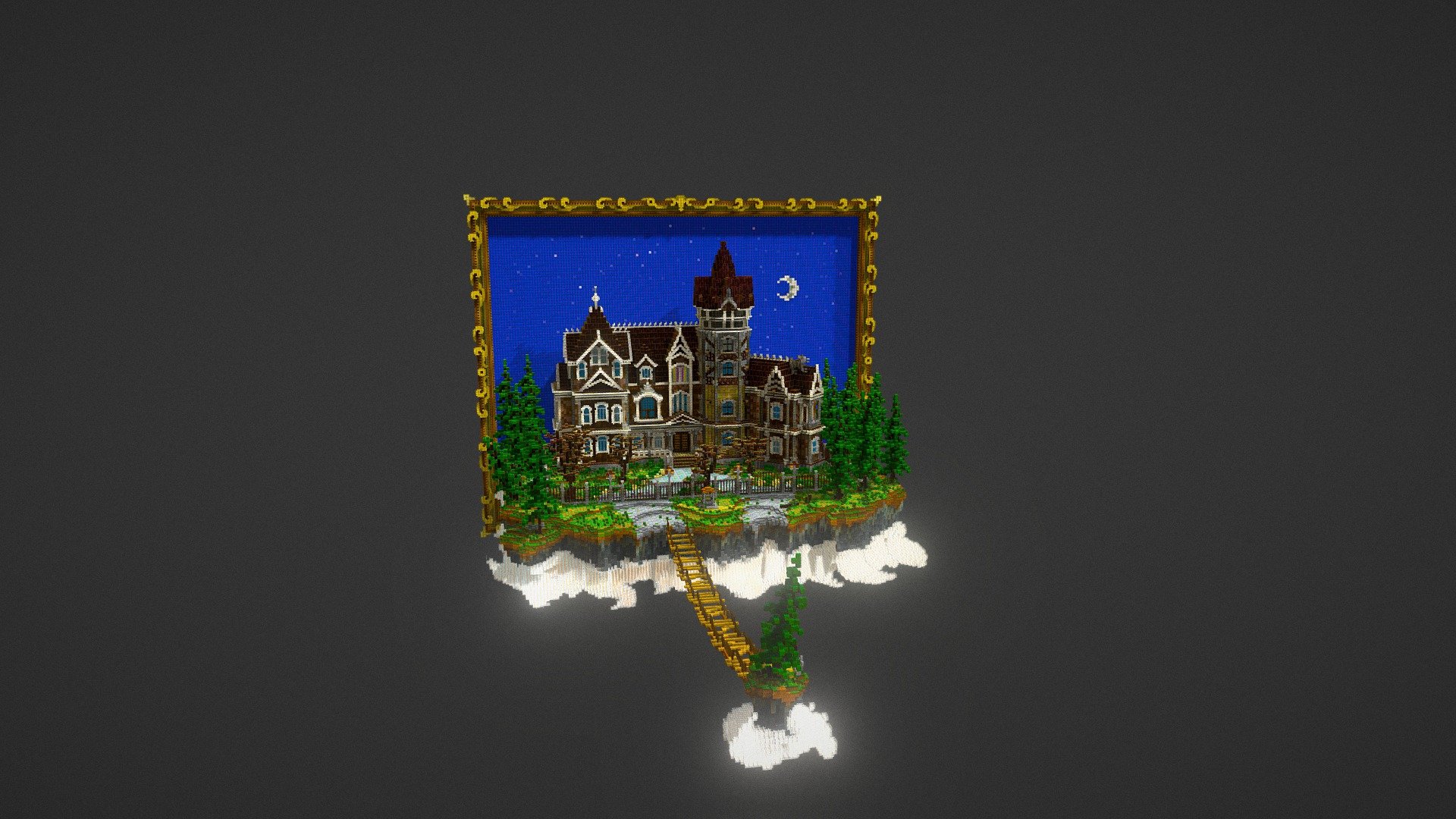 Mysterious manor - 3D model by RedBox Minecraft Studio (@KlashRaick ...