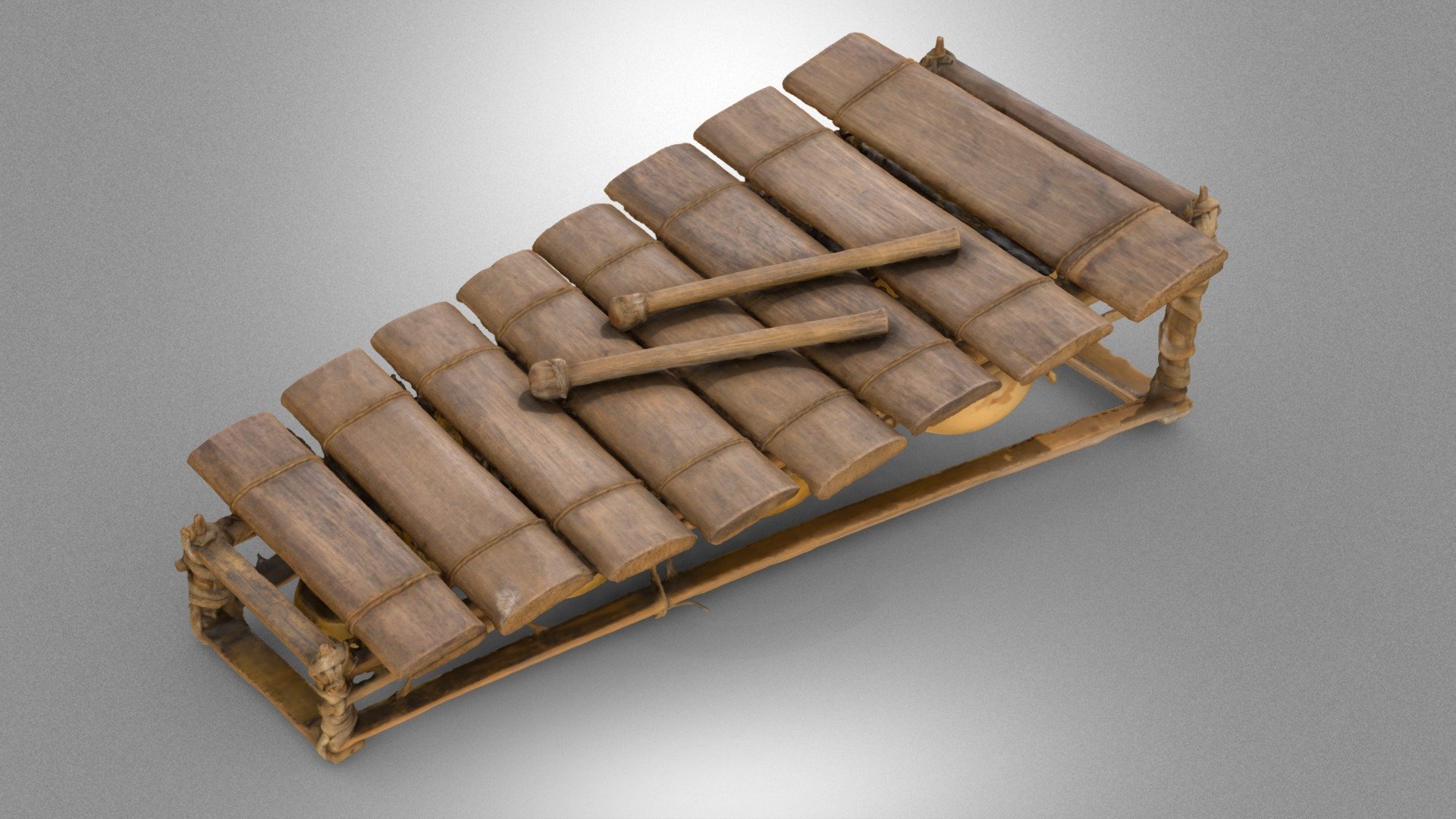 “Balafon”, a musical instrument - Download Free 3D model by Virtual ...