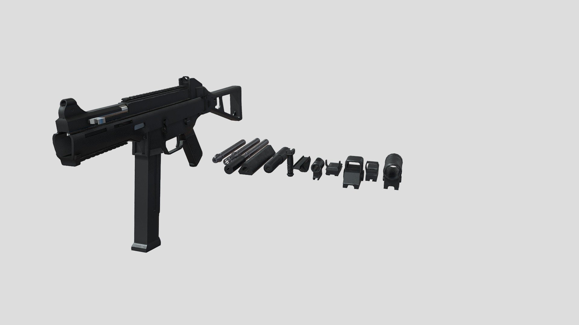 Ump45 - 3D model by Cenk YENER (@cenkynr) [5b56f6e] - Sketchfab