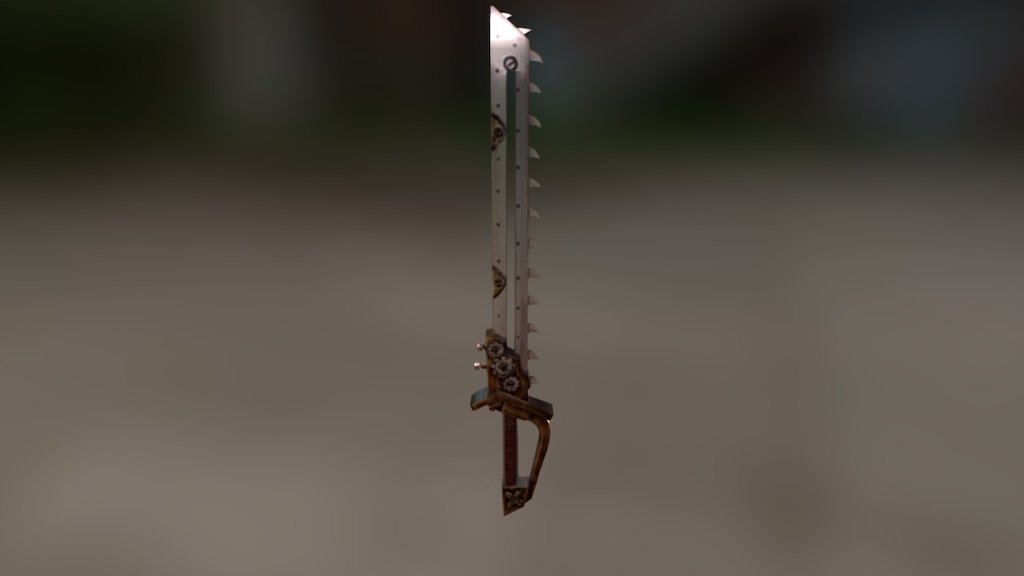 Steampunk Chainsaw Sword - 3D model by svila [5b58735] - Sketchfab