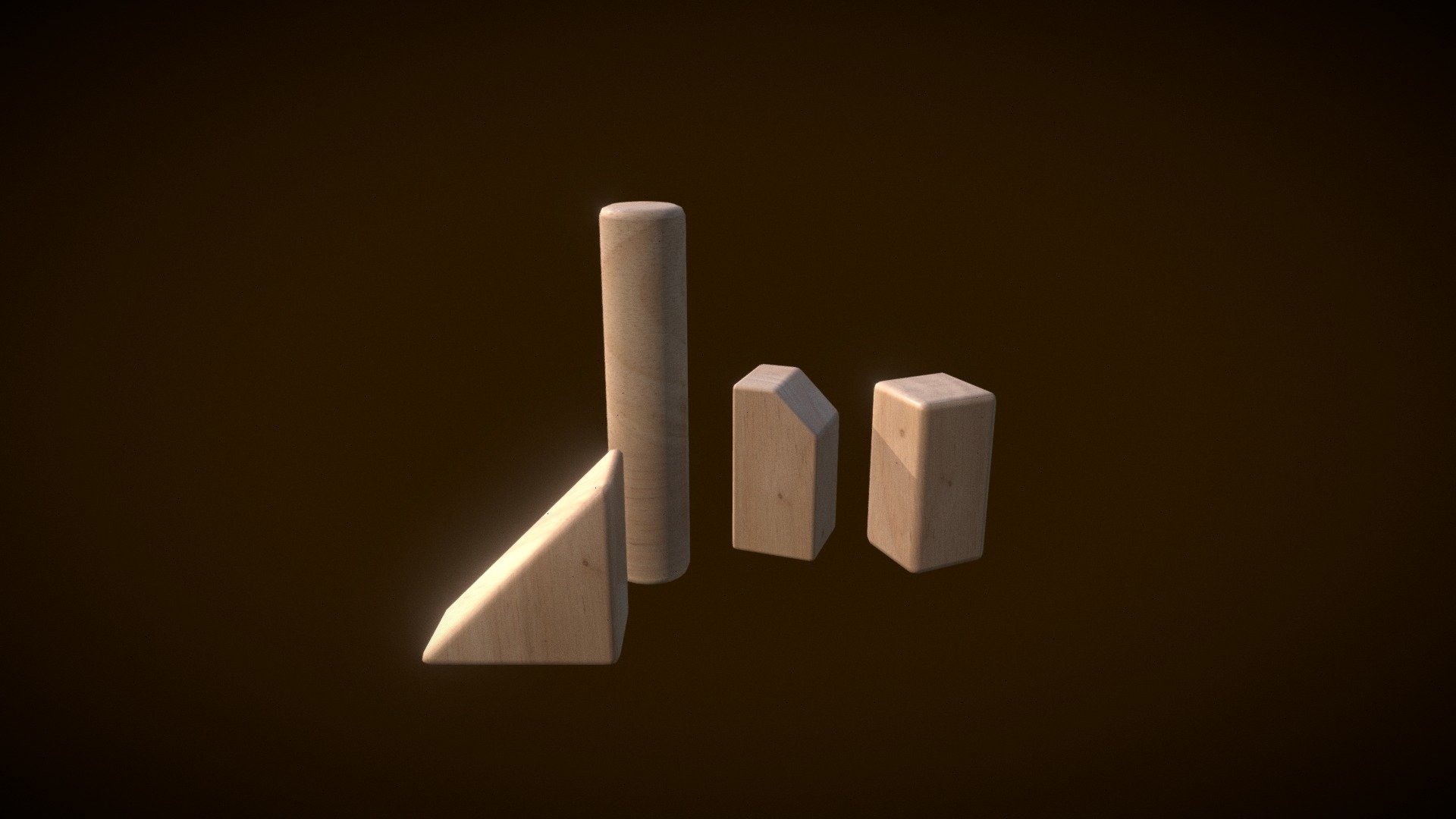 Wooden Blocks - Download Free 3D model by Alvin_xiang (@alvinxiang ...
