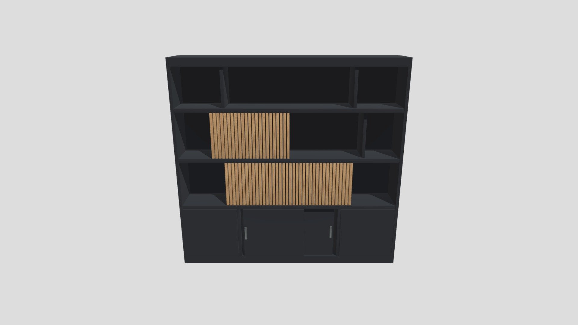 Bookcase - 3D model by lololoic [5b594c7] - Sketchfab