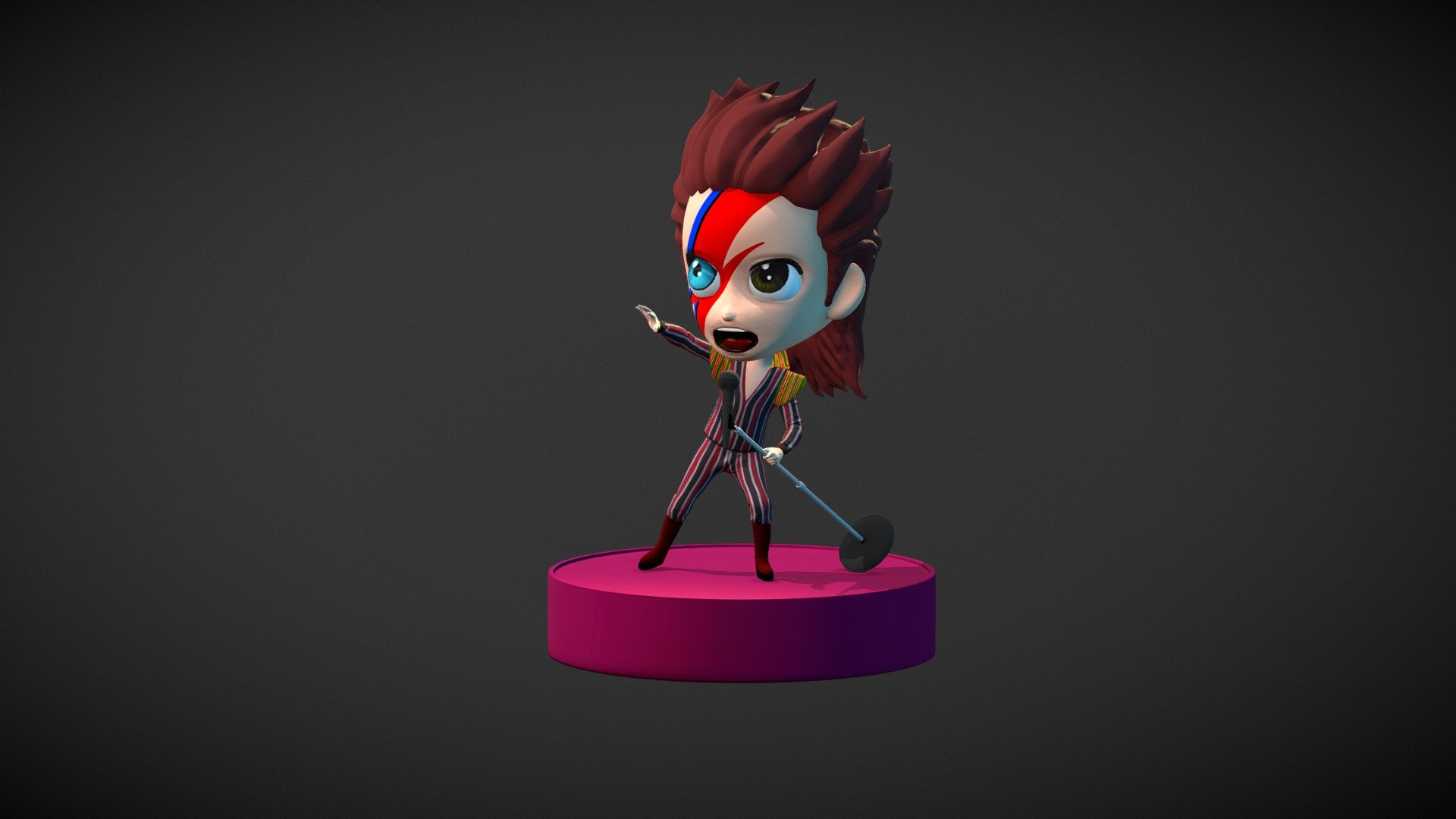 Ziggy Stardust - 3D model by OscarPostigo [5b59dda] - Sketchfab