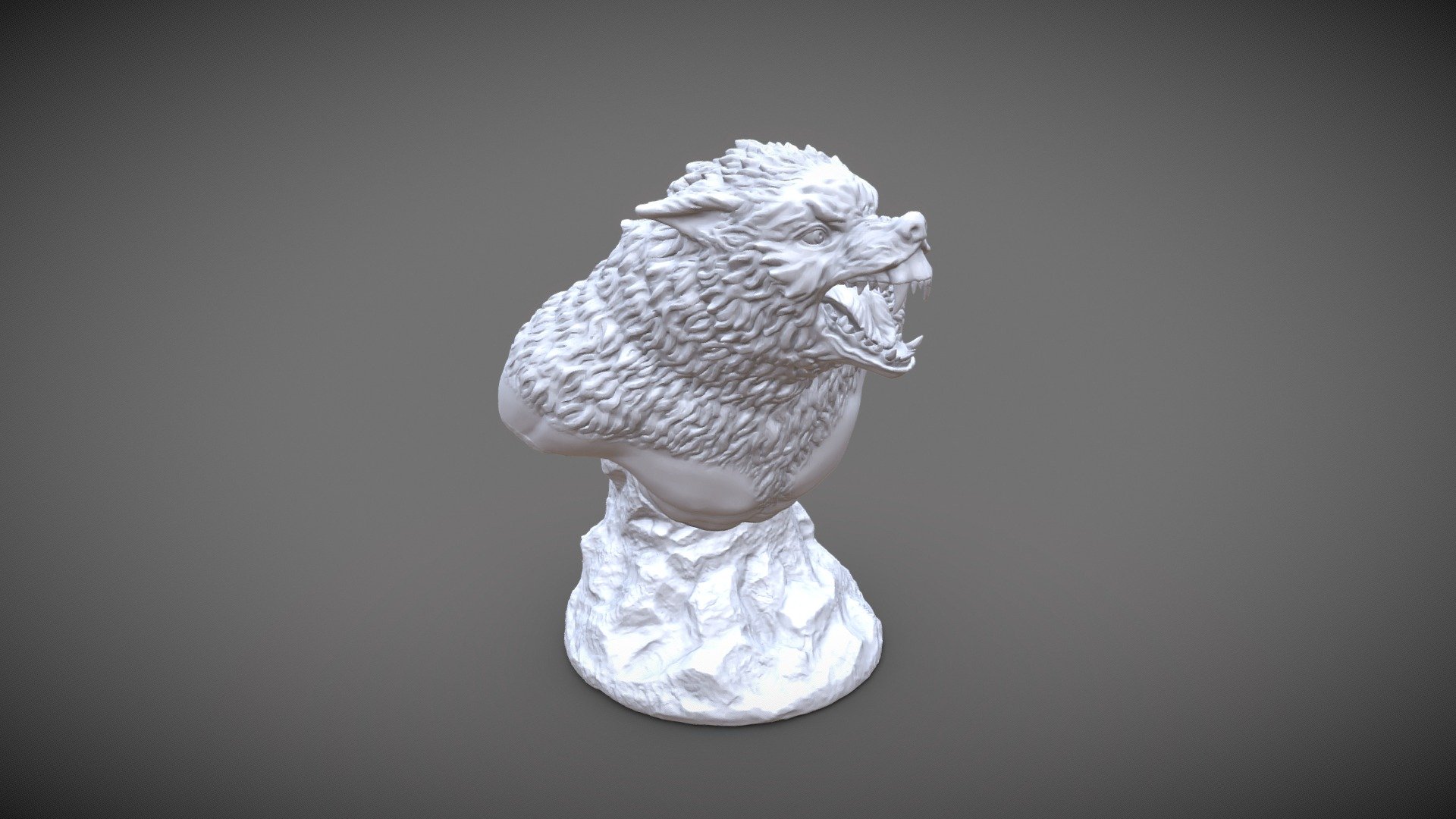 Lycaon Werewolf Miniature Bust for 3d printing - Download Free 3D model ...
