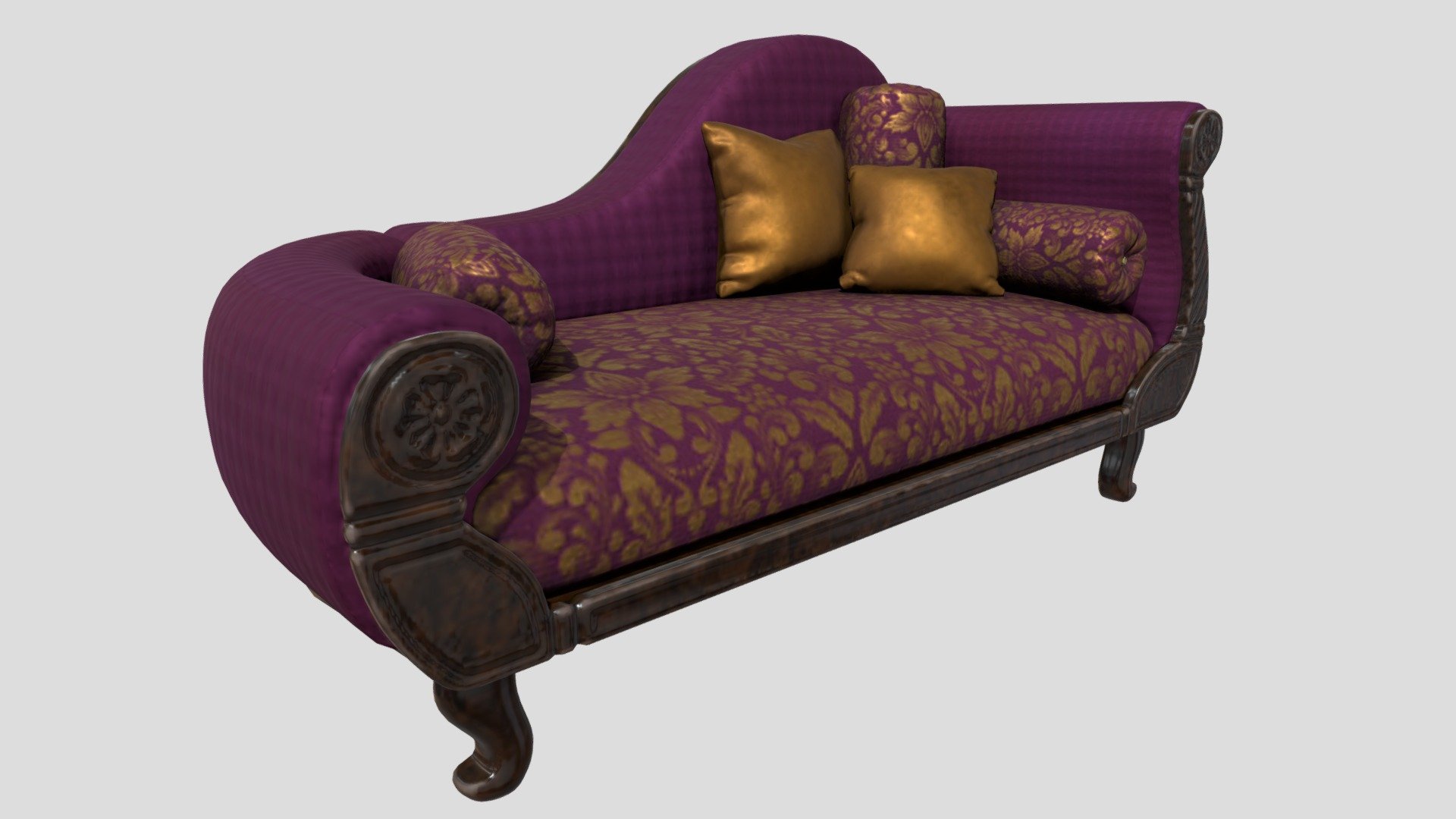 gaudy_couch - Download Free 3D model by Ha Van (@nganha2169) [5b5a7e6 ...
