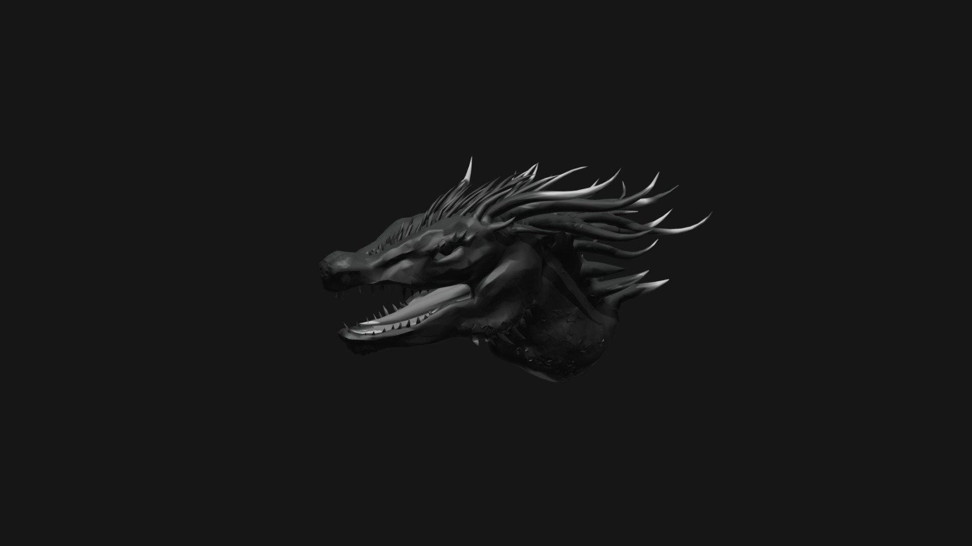 Dragon Head Sculpt - 3D model by Kittymorphz [5b5ade1] - Sketchfab