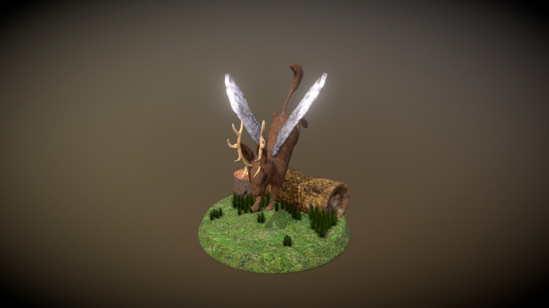 Lebrílope//Jackalope - 3D model by Pumpk1n [5b5bbd7] - Sketchfab
