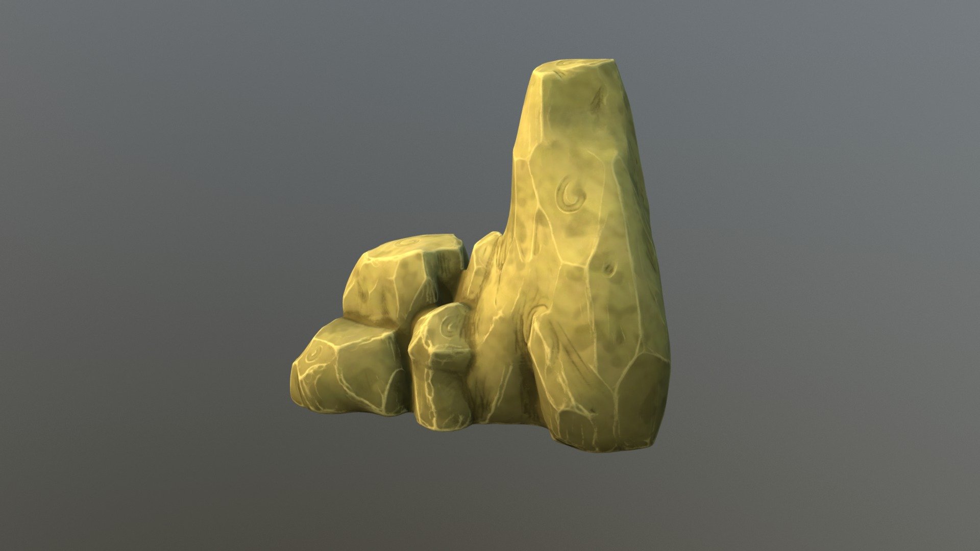 Hand Painted Stone 3 - 3D model by Artofcharly (@charly_mod) [5b5f4bb ...