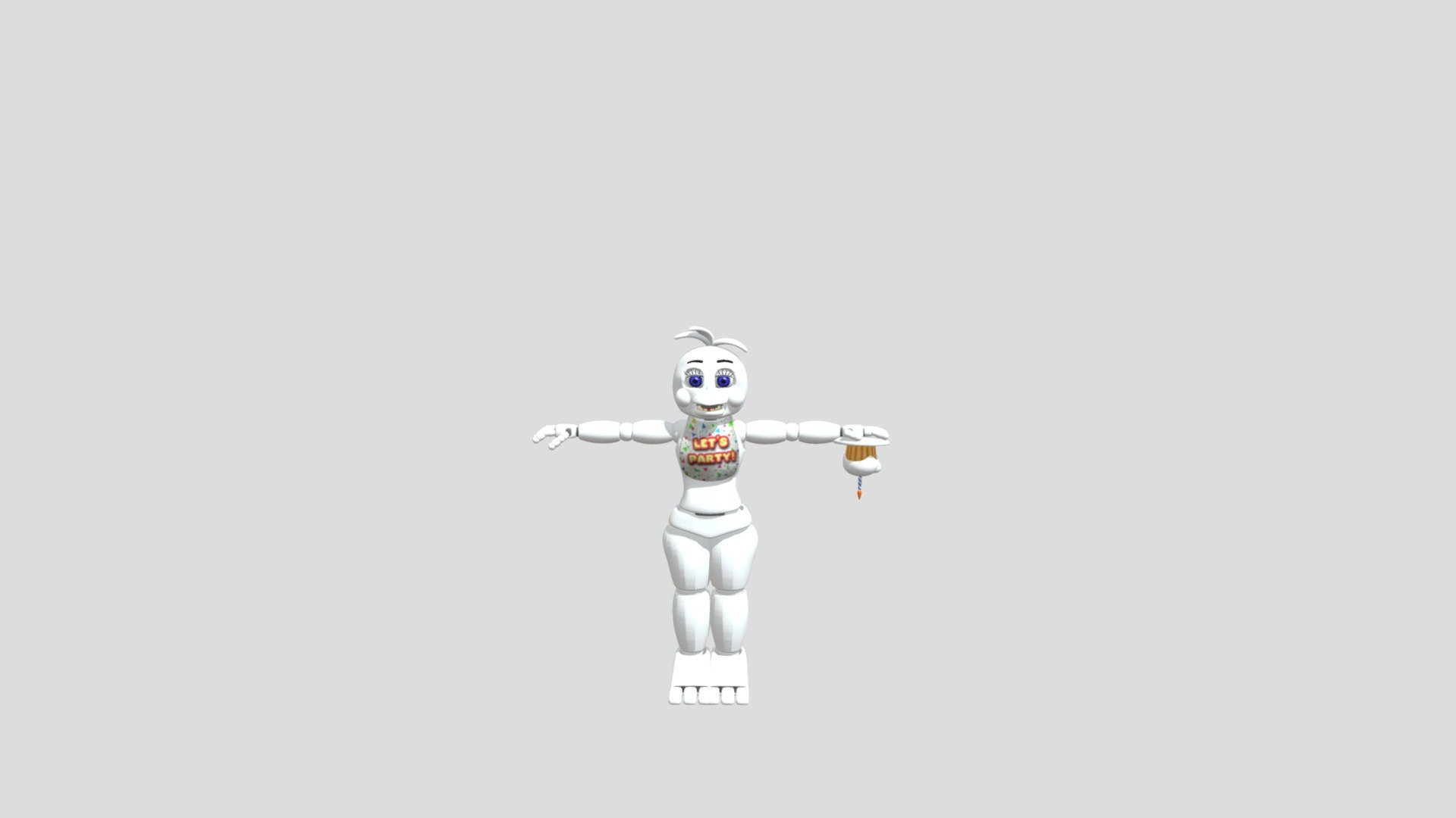 Toy Chica Download Free 3d Model By Dwall8611 5b5f5e8 Sketchfab 8939