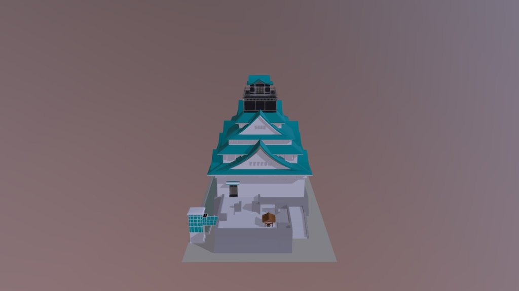 Osaka Castle - Download Free 3D model by K´milo Ordoñez (@Heathcliff ...