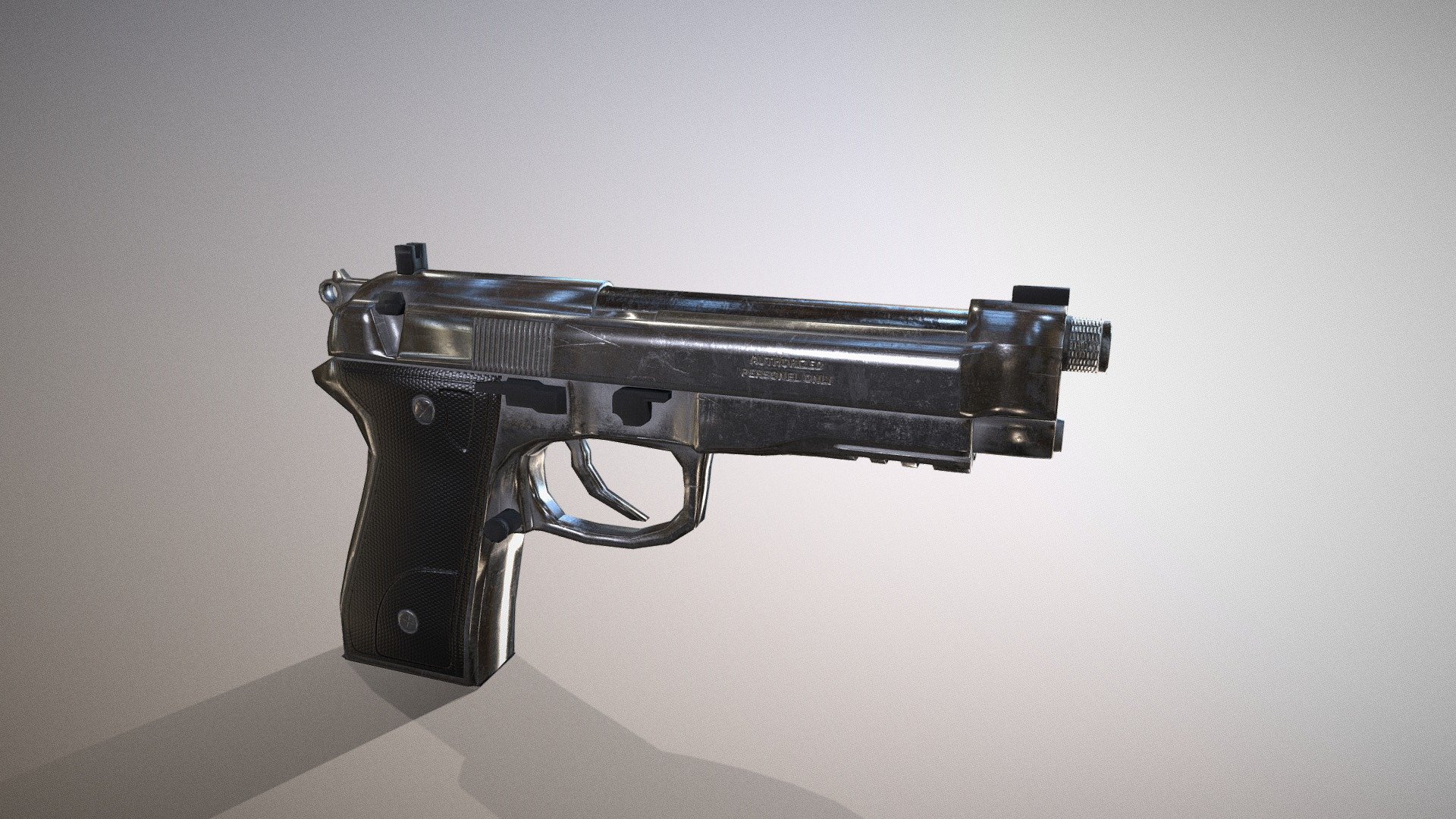 Pistol - 3D model by Giruu [5b61066] - Sketchfab