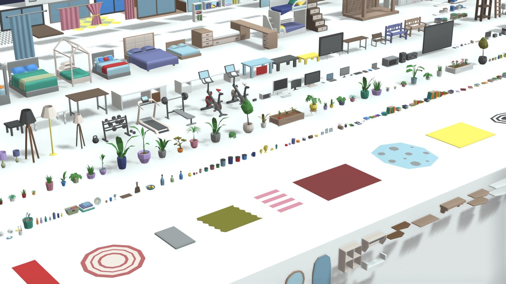 Low Poly Interiors Pack - 3D model by Mnostva [5b62119] - Sketchfab