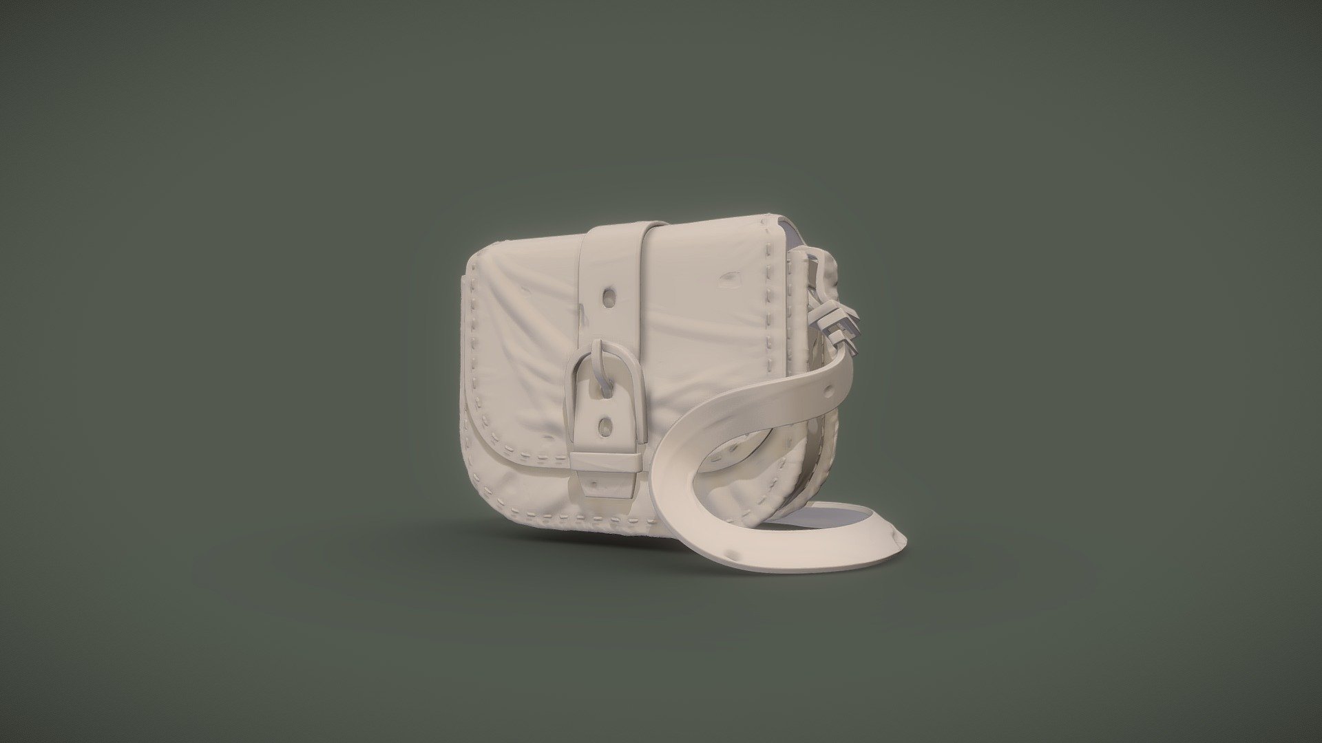 Stylized Leather Bag - Download Free 3D model by Charbel Saade ...