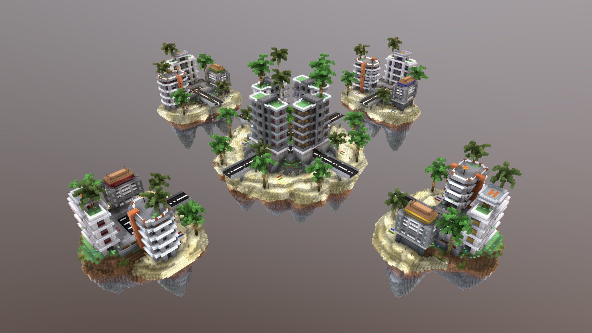 Tropical Modern Bedwars - (Bedwars Pack) - Buy Royalty Free 3D model by ...