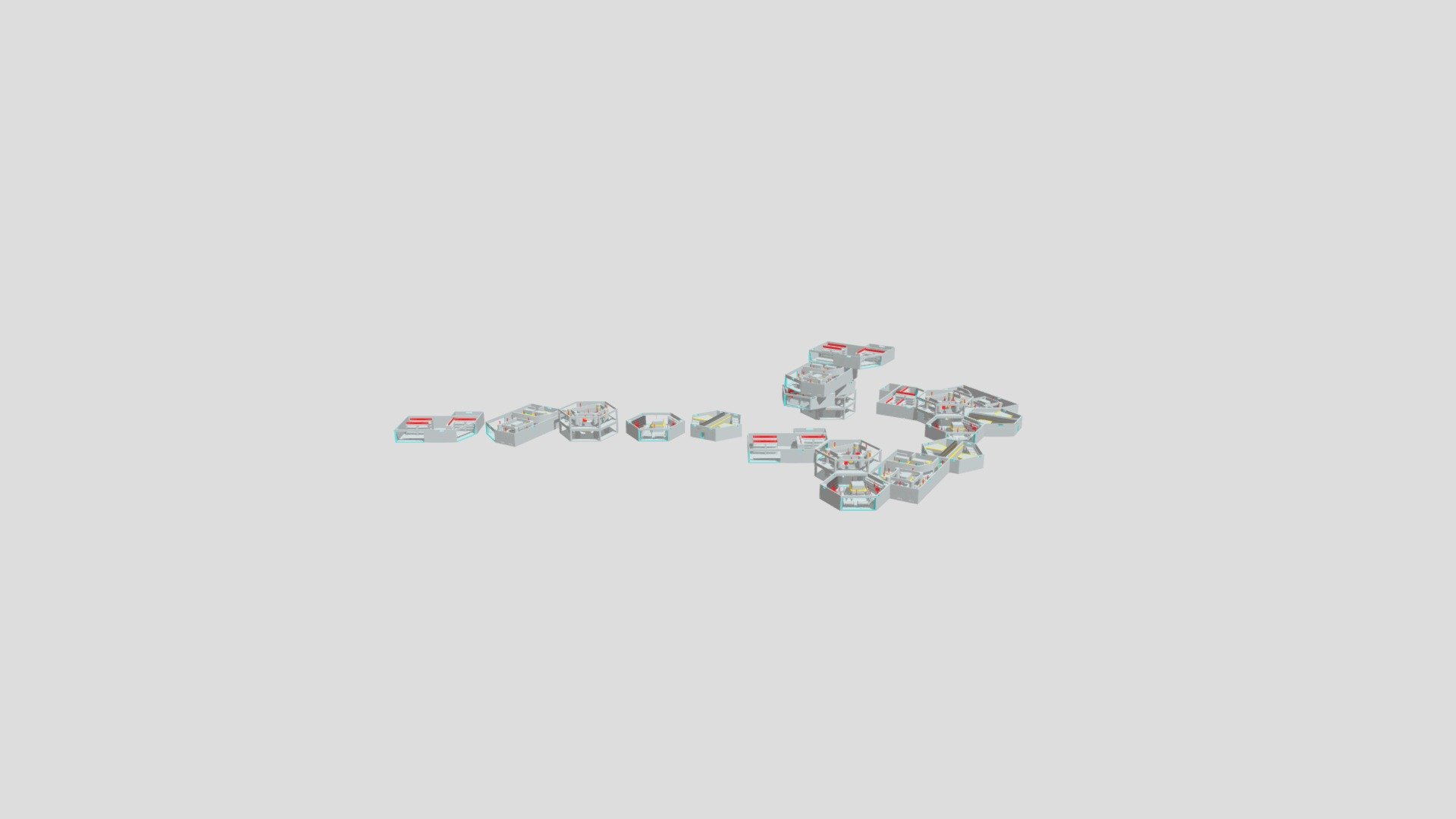 Modular Arena | Level Design - 3D model by cecilboey [5b65afd] - Sketchfab