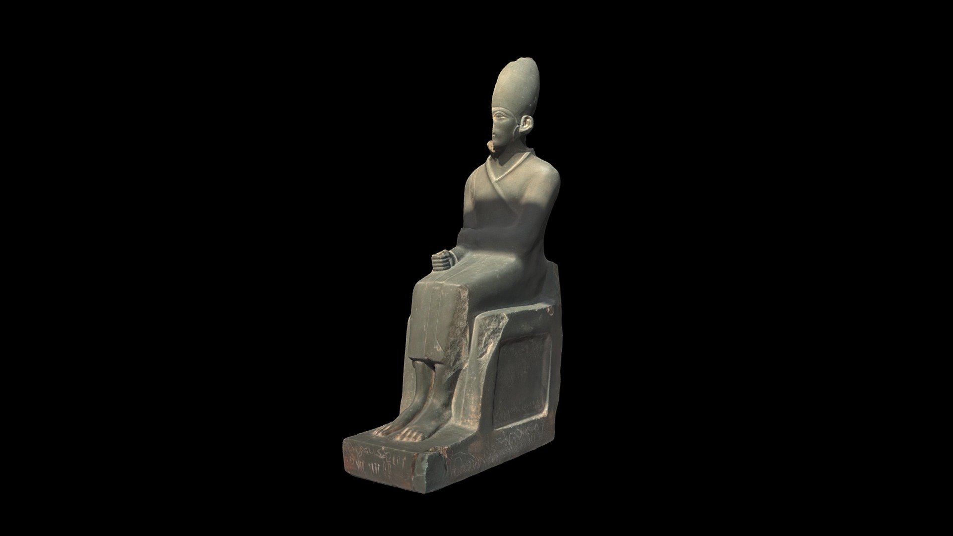 Statue of King Khasekhem in the Cairo Museum - 3D model by danderson4 ...