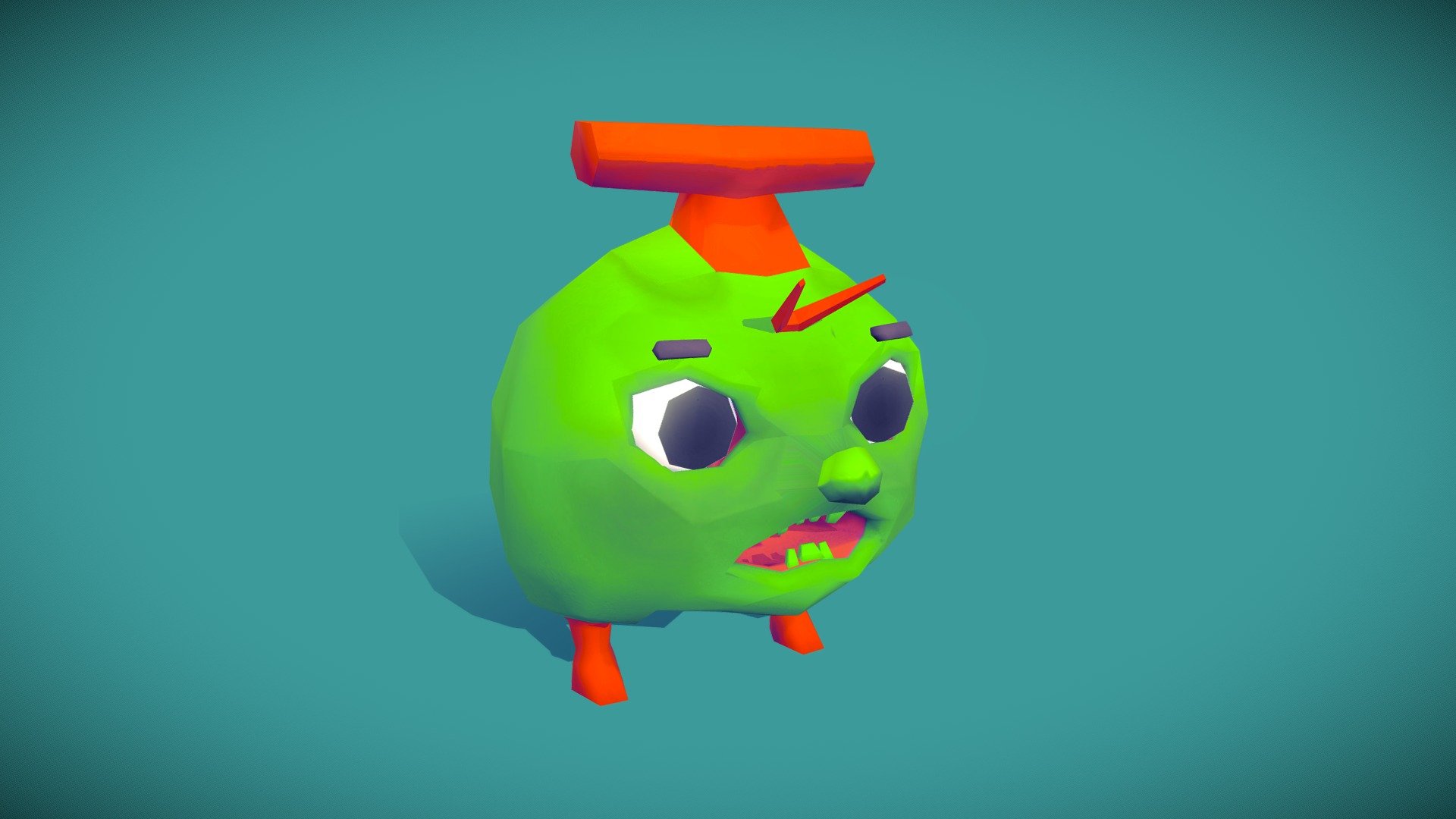 Small Creature - Cucumber - 3D model by eevi_ka [5b68102] - Sketchfab