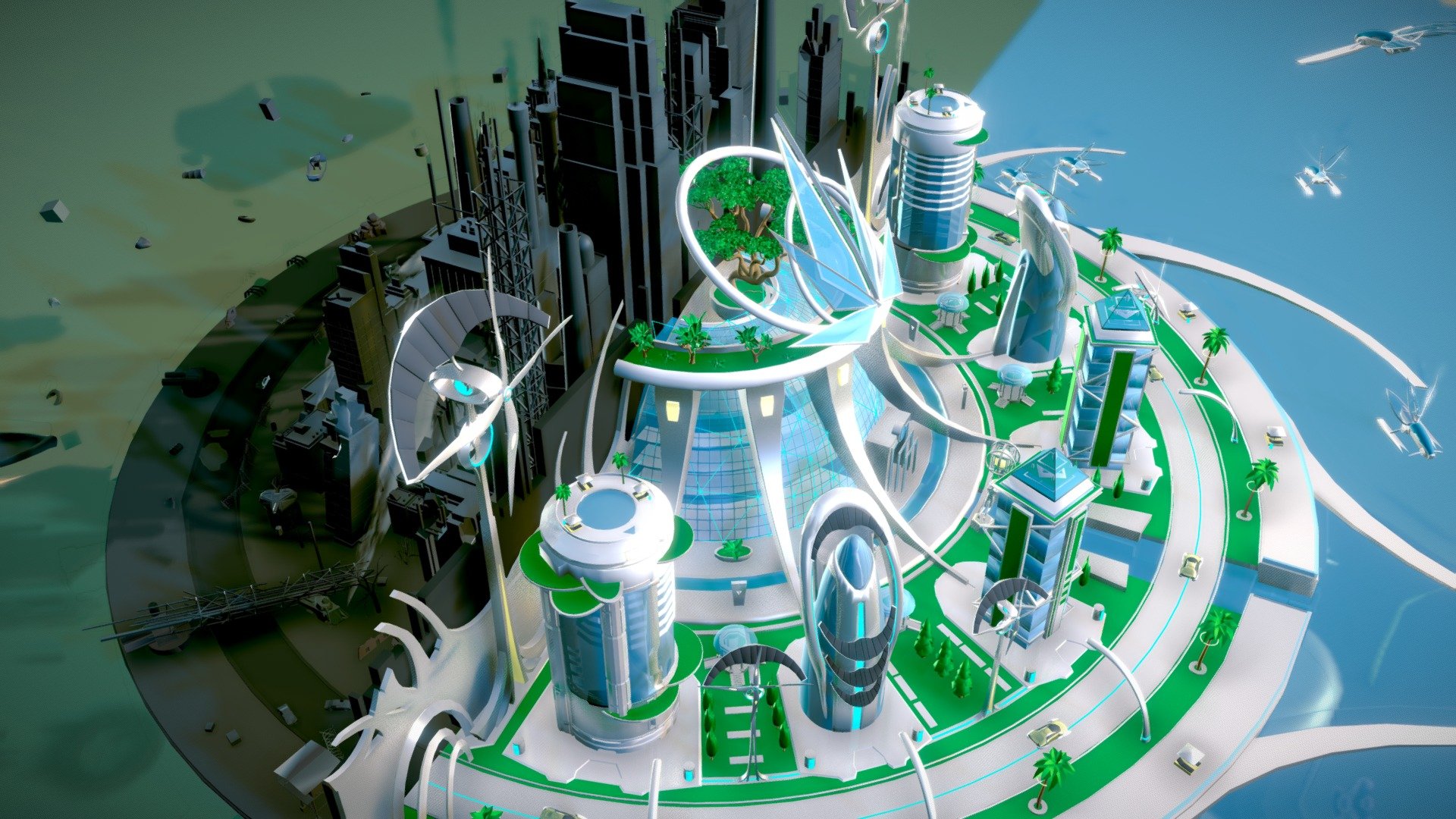 Sides of our future - 3D model by ALexzart [5b6887f] - Sketchfab