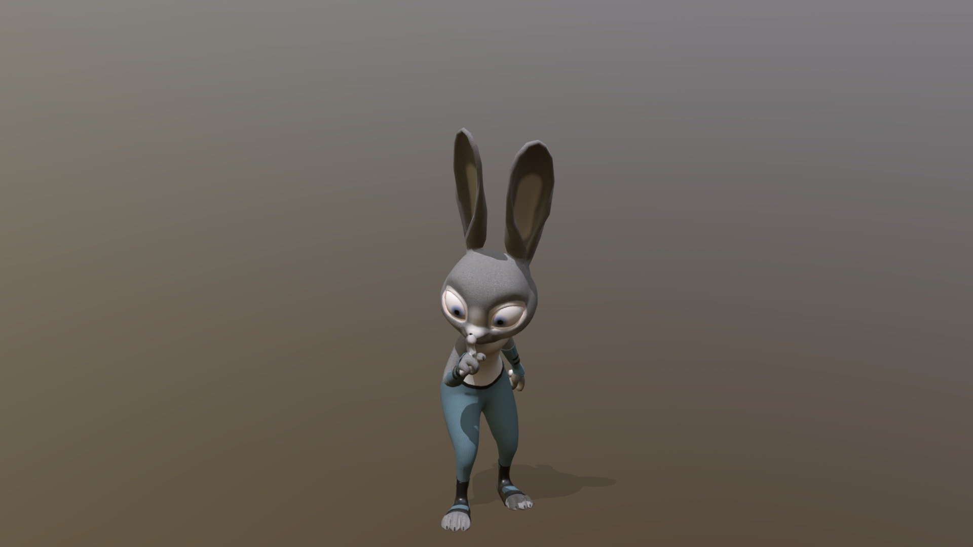 Rabbit No - 3D model by Pixel Hearts (@pixelhearts) [5b692af] - Sketchfab