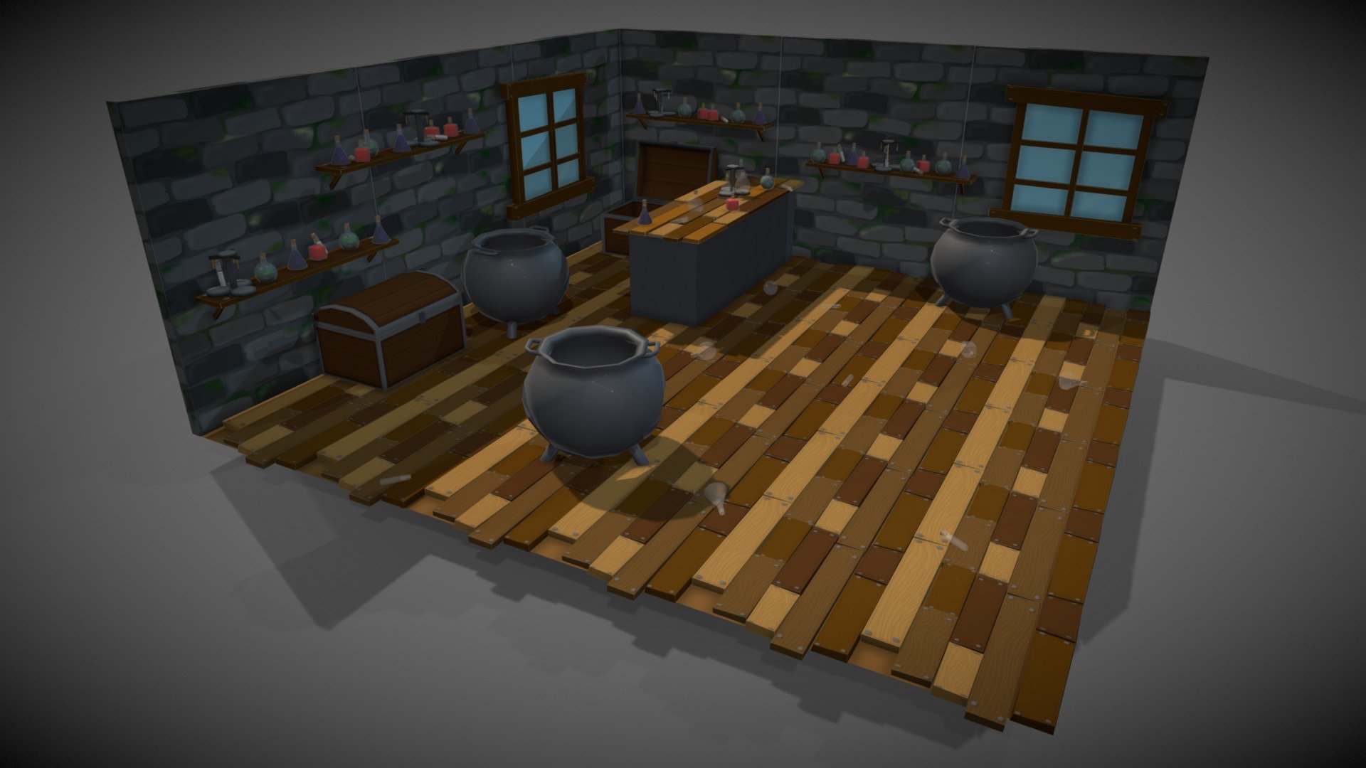 Potion Shop - 3D model by potatcloride [5b6ac18] - Sketchfab