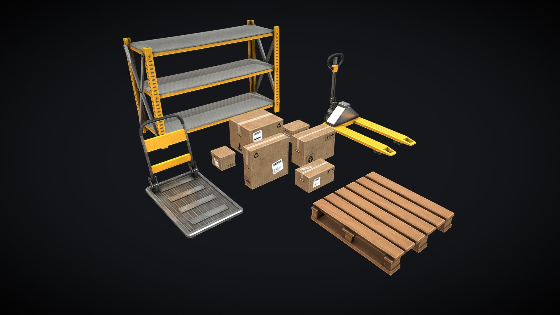 Warehouse Prop - 3D model by kraffing [5b6c454] - Sketchfab