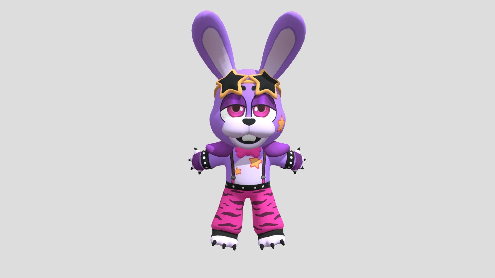 Fanon Glamrock Bonnie Plushie - Download Free 3D model by RISE OF ...