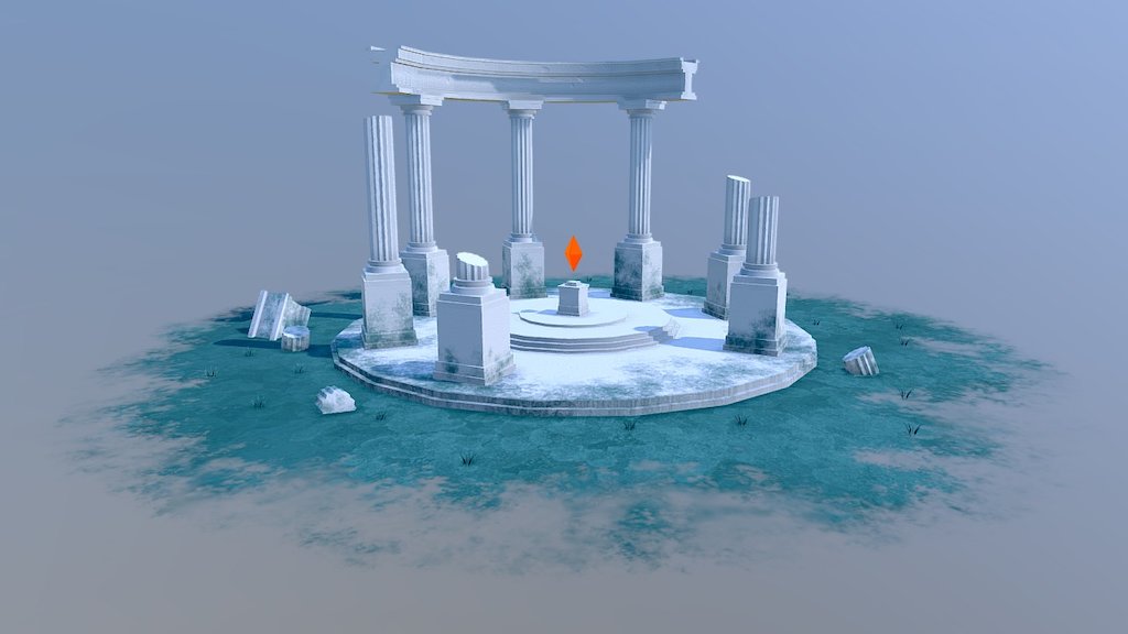 Stylized Temple - 3D model by cdoubart [5b70cd1] - Sketchfab