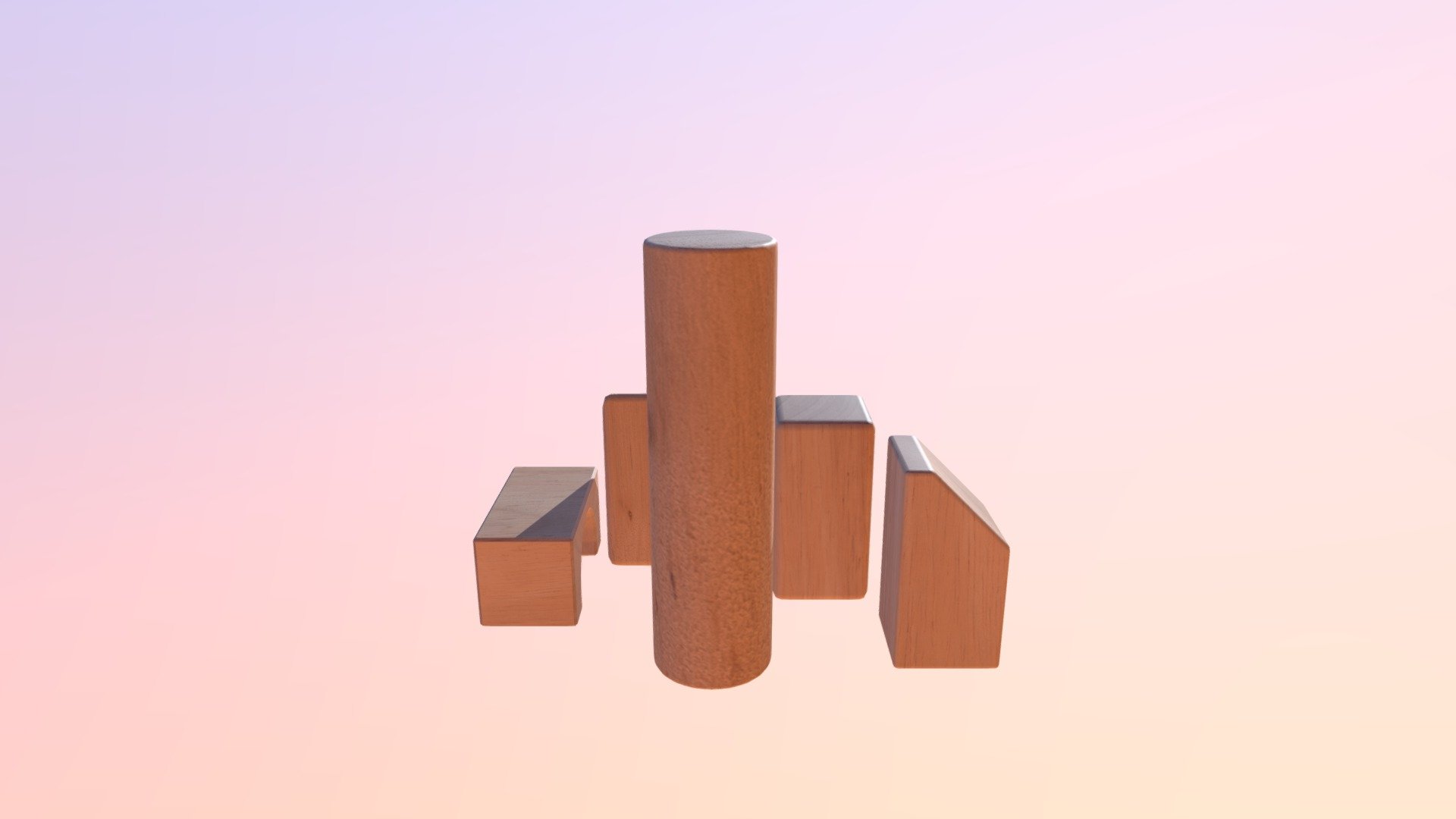 wood blocks - 3D model by sarahelainedunn [5b727ae] - Sketchfab