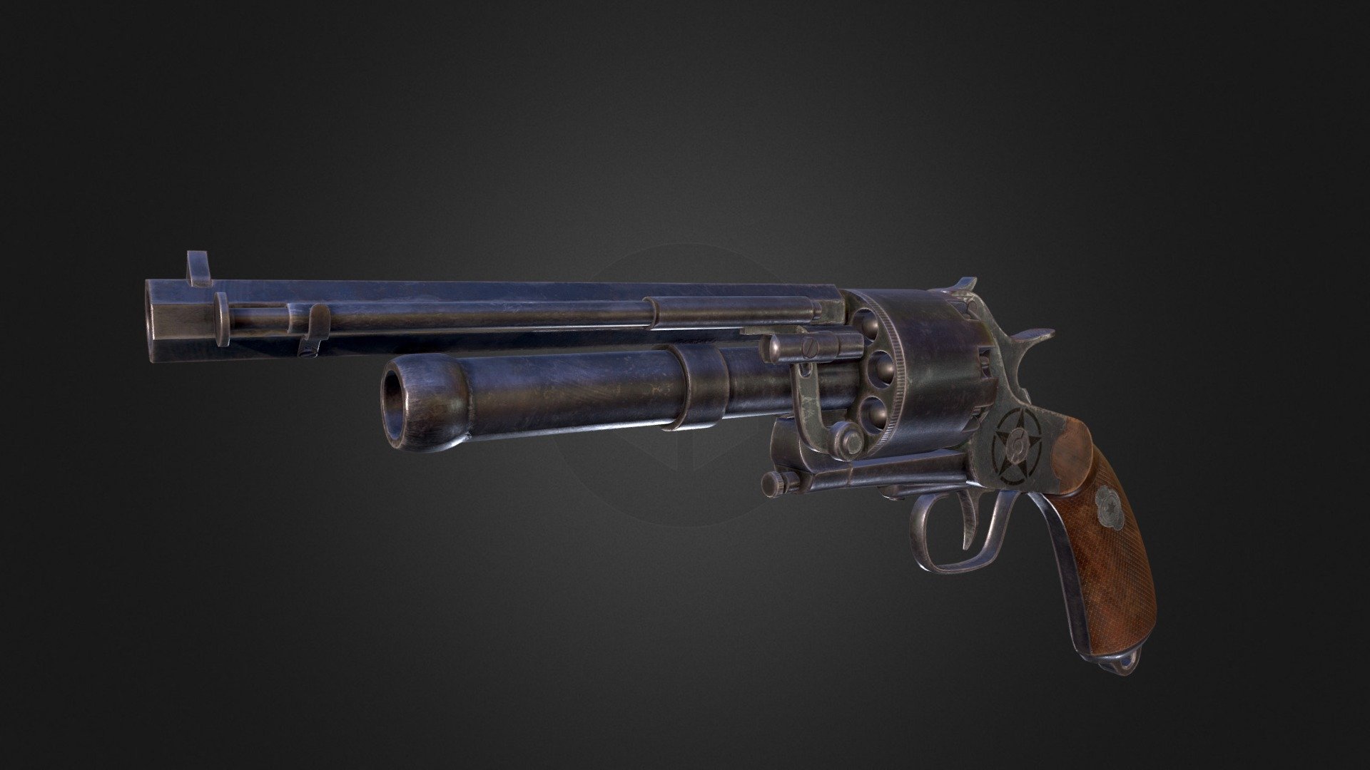 LeMat Revolver - Download Free 3D model by Baptiste.Barbe [5b7401e ...
