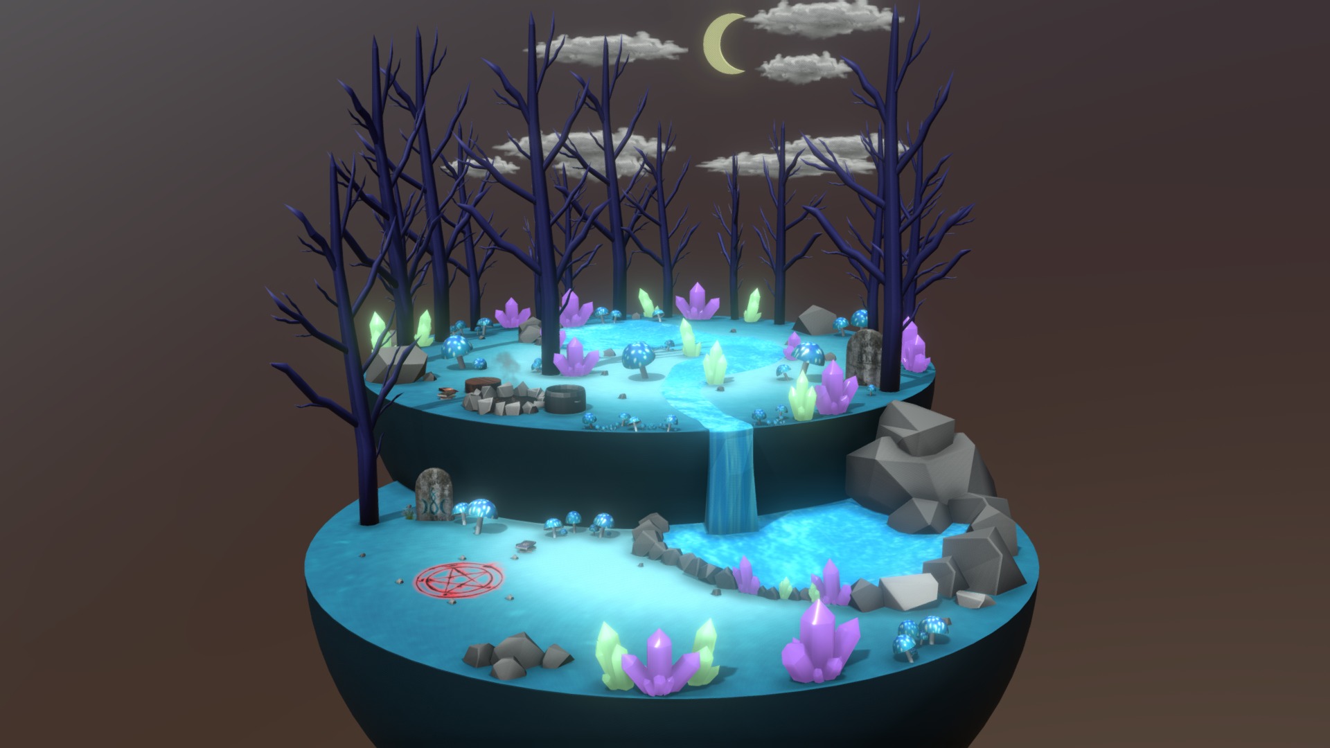 Witchcraft Forest - 3D model by g-r8ce [5b74d5c] - Sketchfab