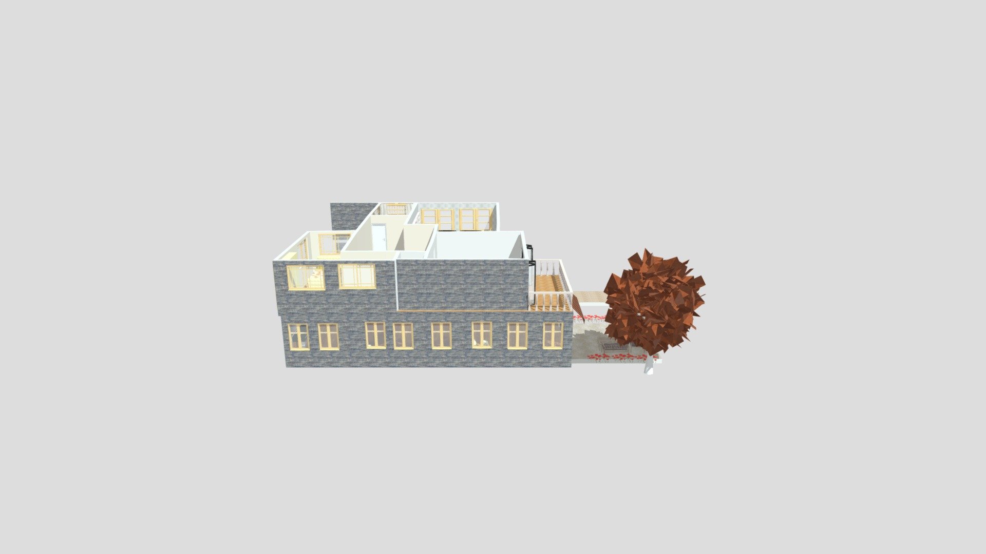 Fall house - Download Free 3D model by Home Design 3D (@homedesign3d ...