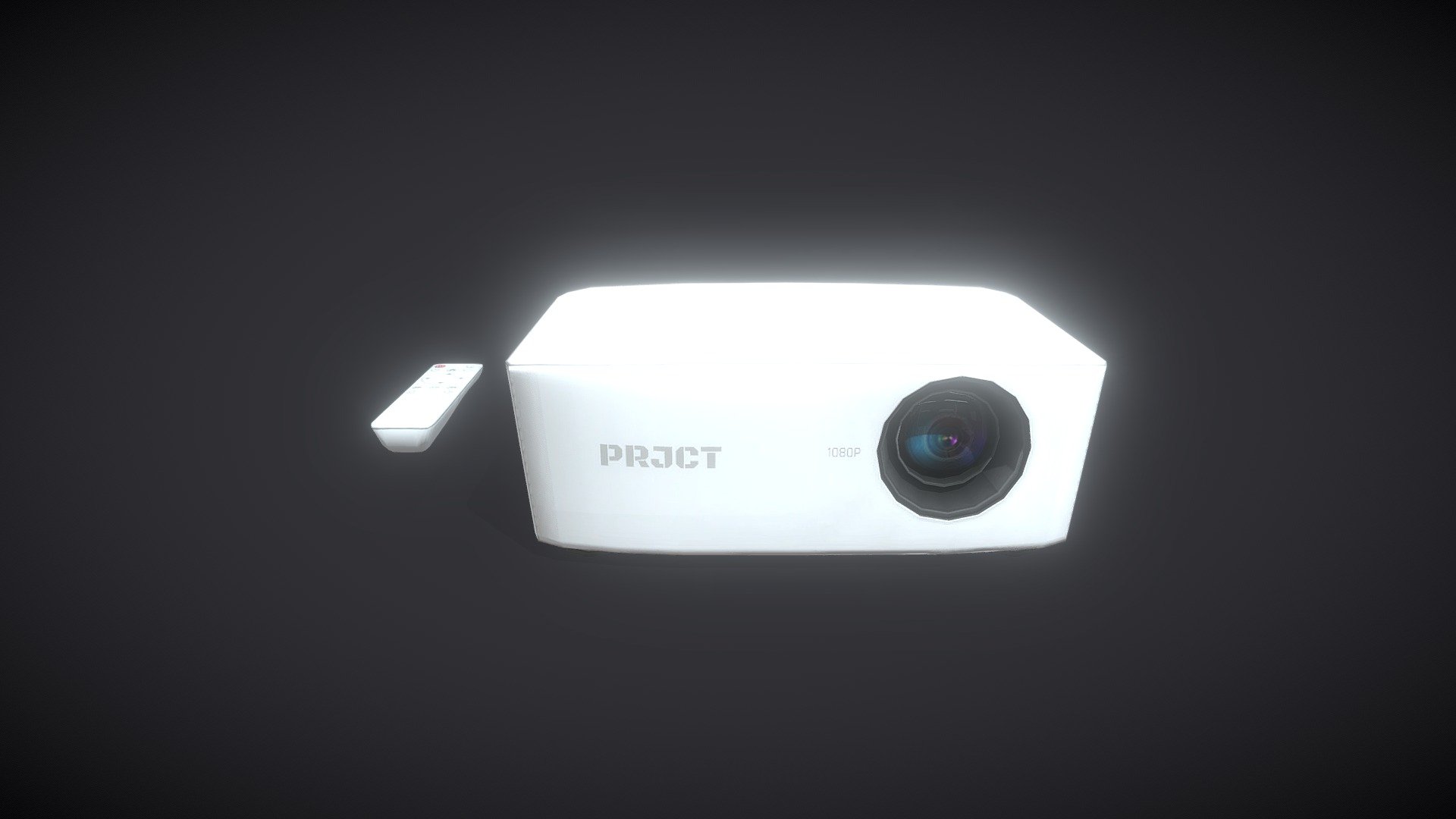 Projector and Remote - Buy Royalty Free 3D model by StellarX [5b775ad ...