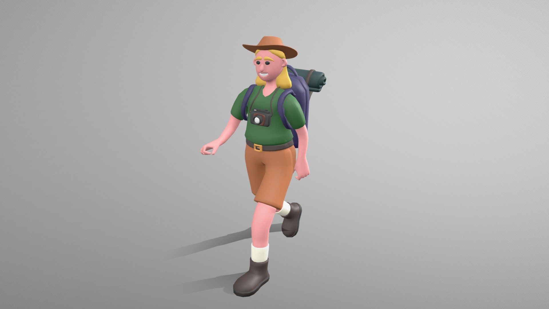 Stylized Girl Tourist - Mixamo Rigged Character - Buy Royalty Free 3D ...