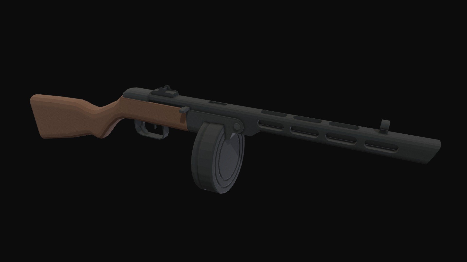 PPSH Low Poly - Buy Royalty Free 3D model by Bundem Games (@BundemGames ...