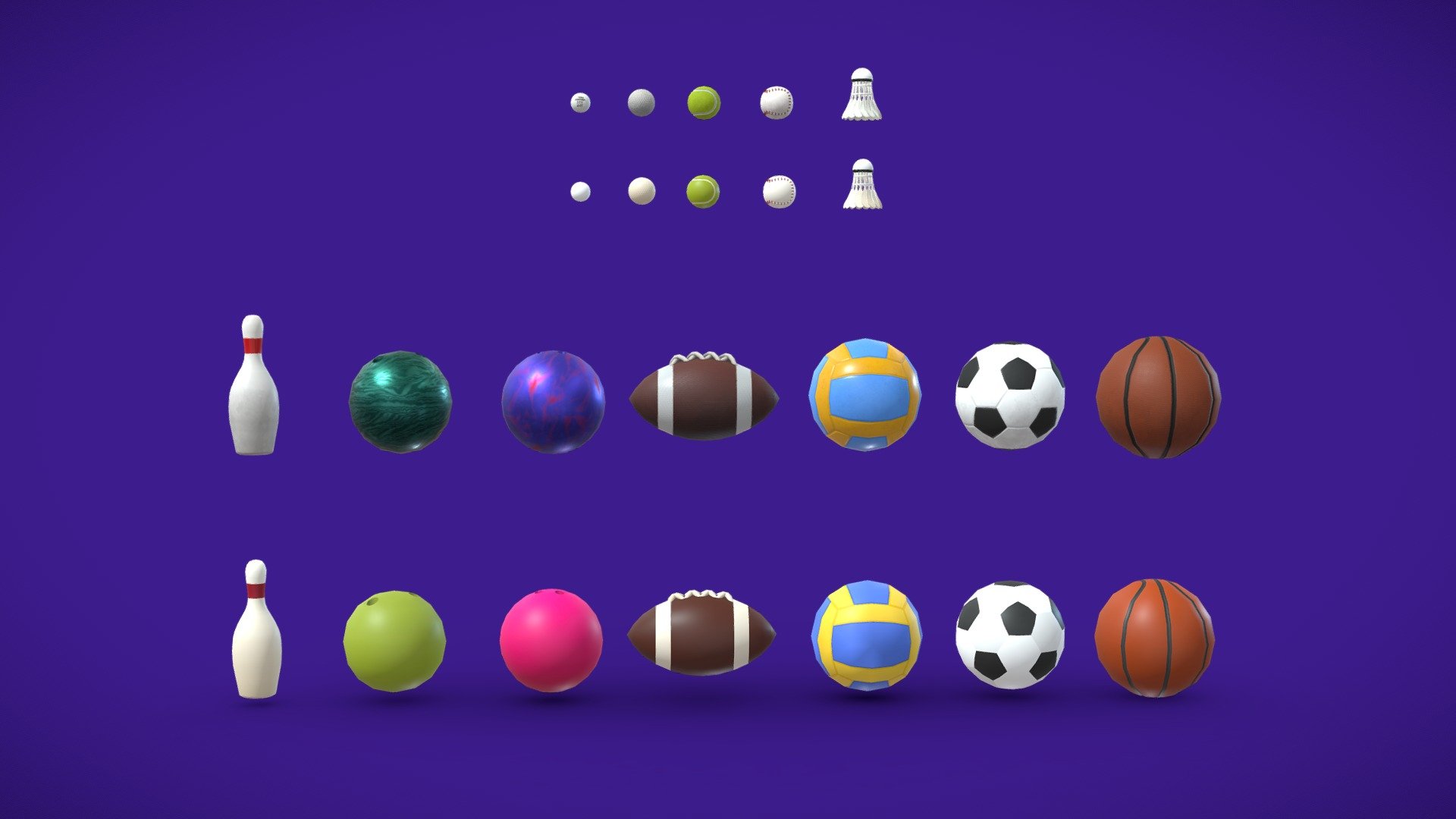 [VR Ready] Balls (Stylized & PBR) - Buy Royalty Free 3D model by ...