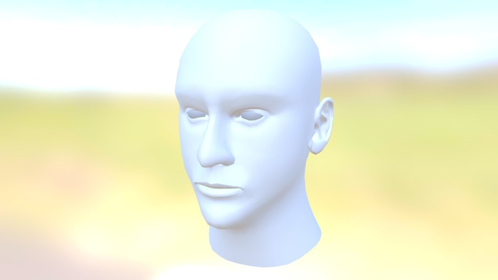 Generic 3D Male Head - 3D model by Mayya E. Benitez (@maiaemille ...