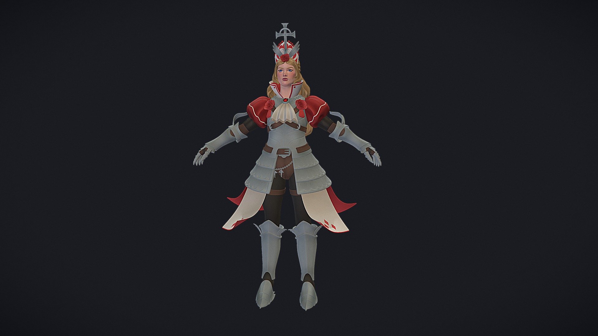 The Rose Knight - 3D model by Zuzanna Grzyb (@zuzannagrzyb) [5b7dfe9 ...