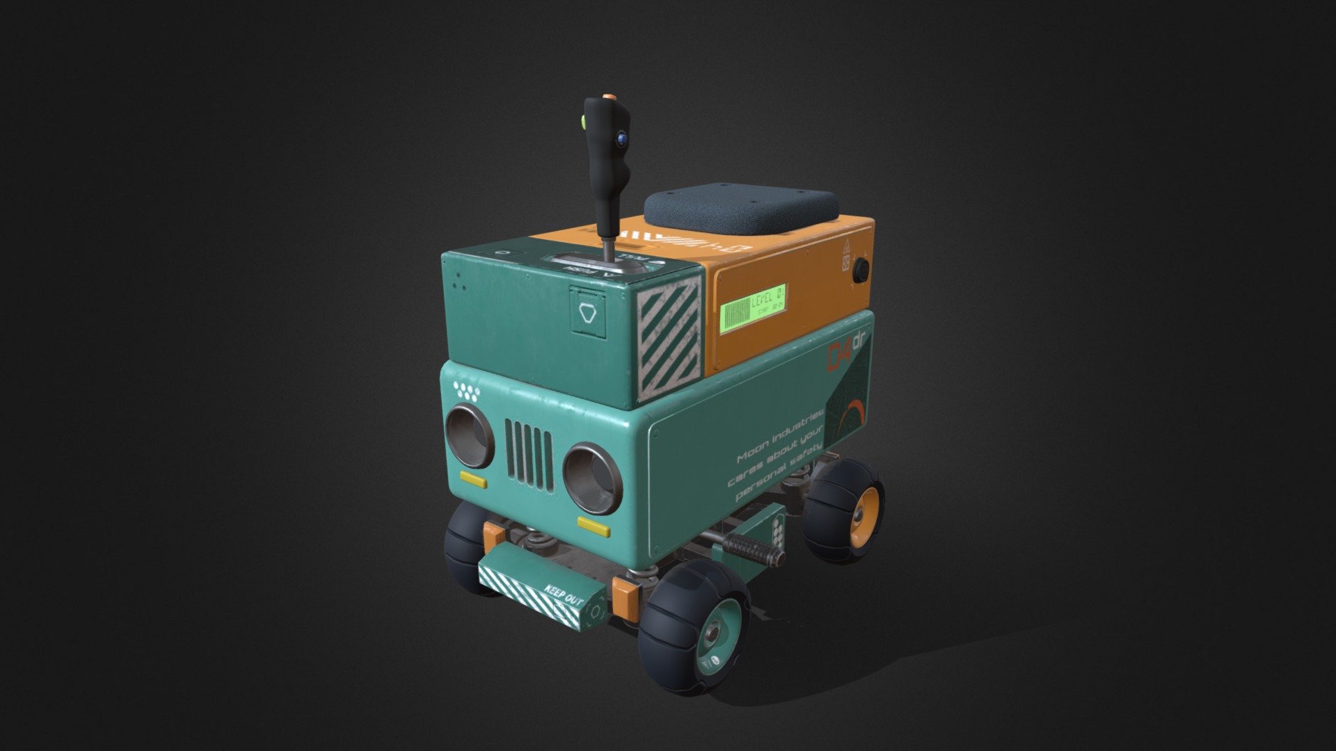 Moon Jeep Bot - 3D model by Bajo-Ninja (@bajoninja) [5b82420] - Sketchfab