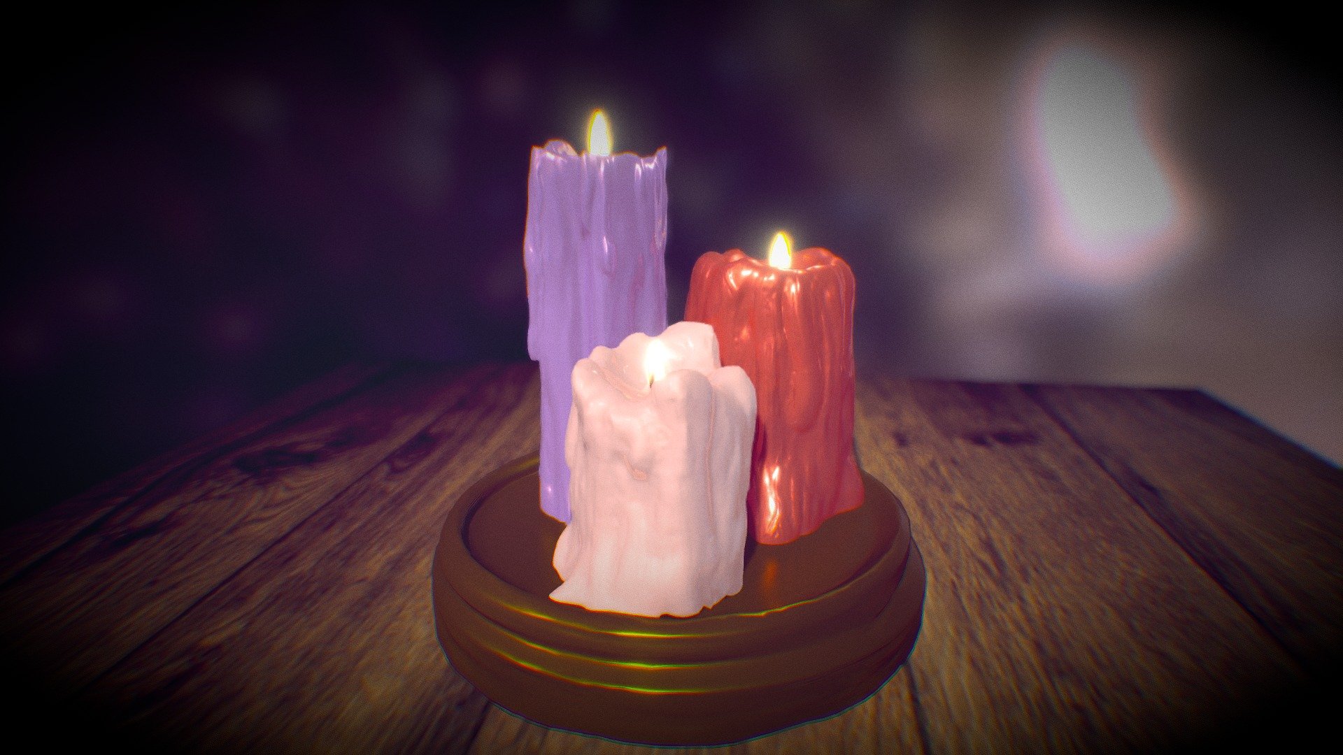 Candles - Download Free 3D model by workbystarlight (@iworkbystarlight ...