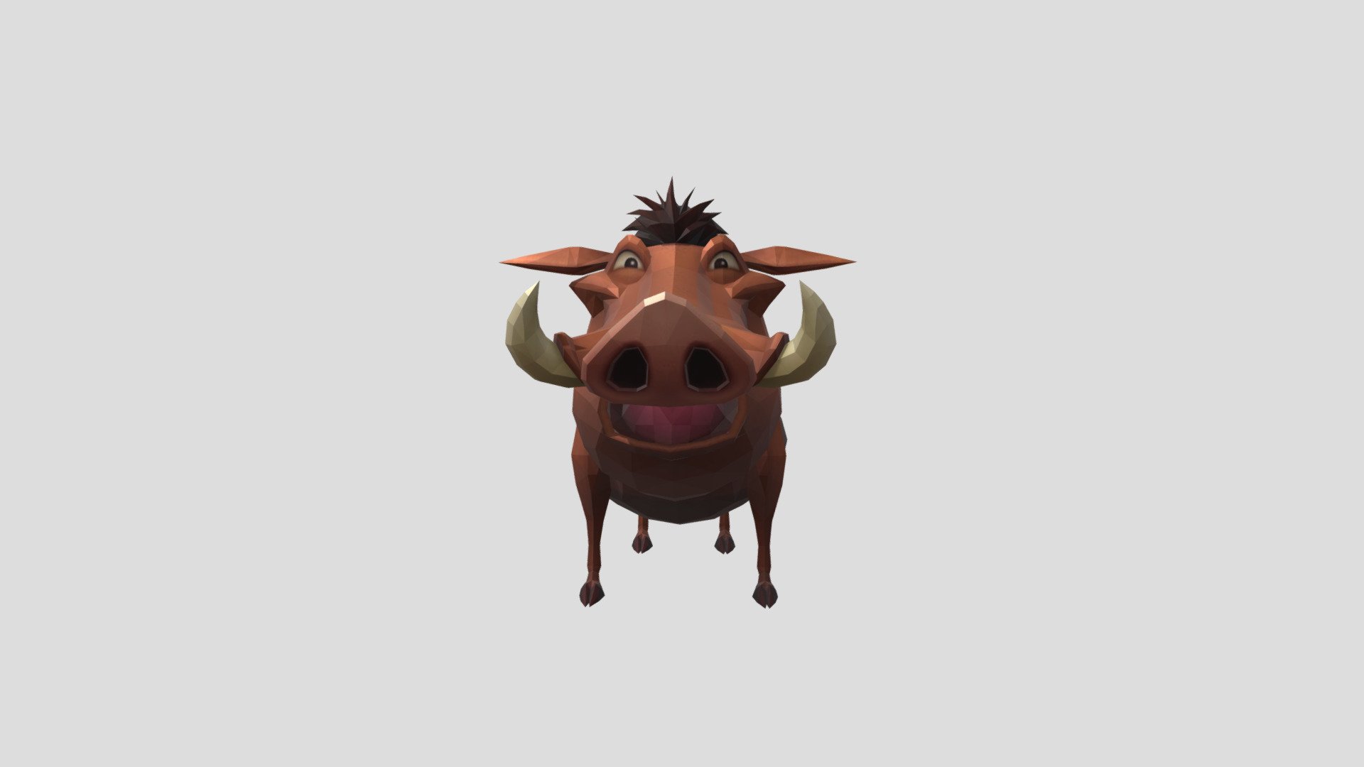 Pumbaa (Lion king) - Download Free 3D model by productionsbtc008 ...