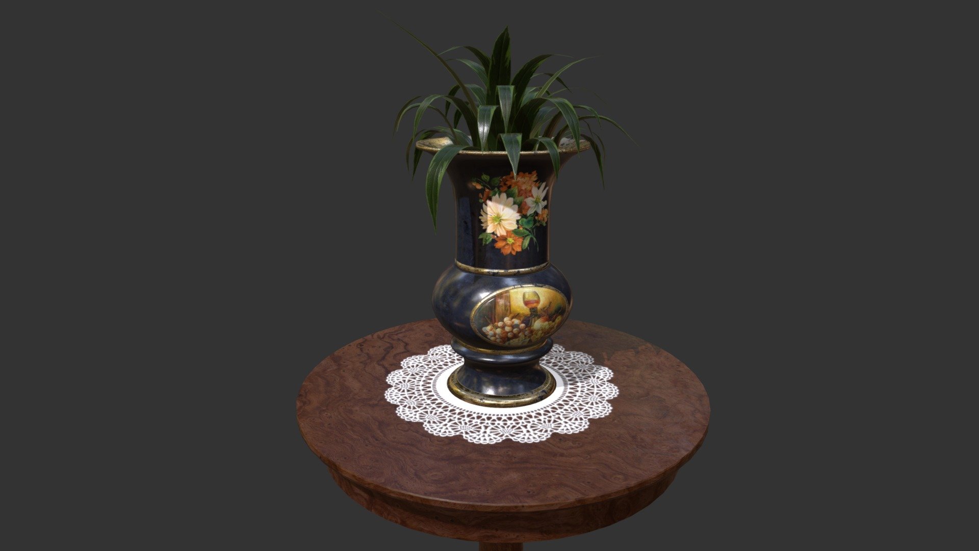 Vase on a Table - Buy Royalty Free 3D model by Mikhail Kadilnikov ...