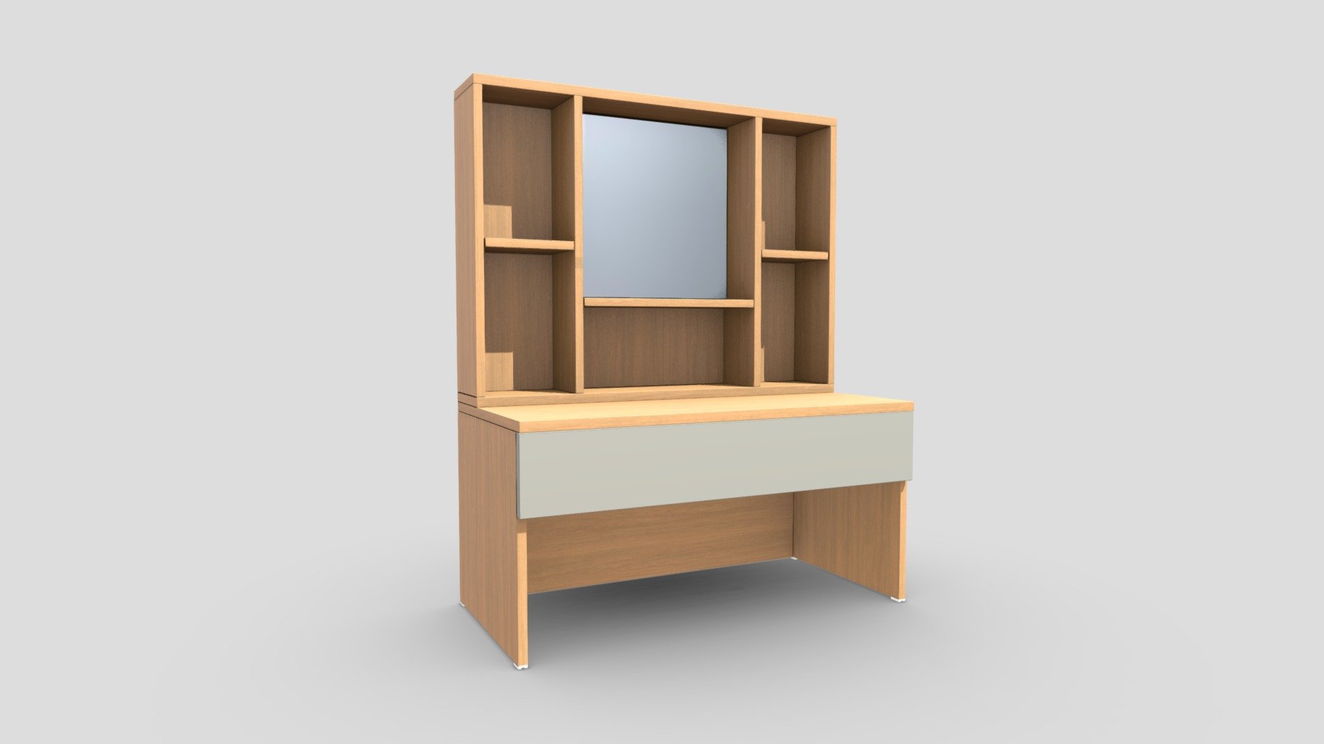 Derom storage mirror sitting vanity table - Buy Royalty Free 3D model ...