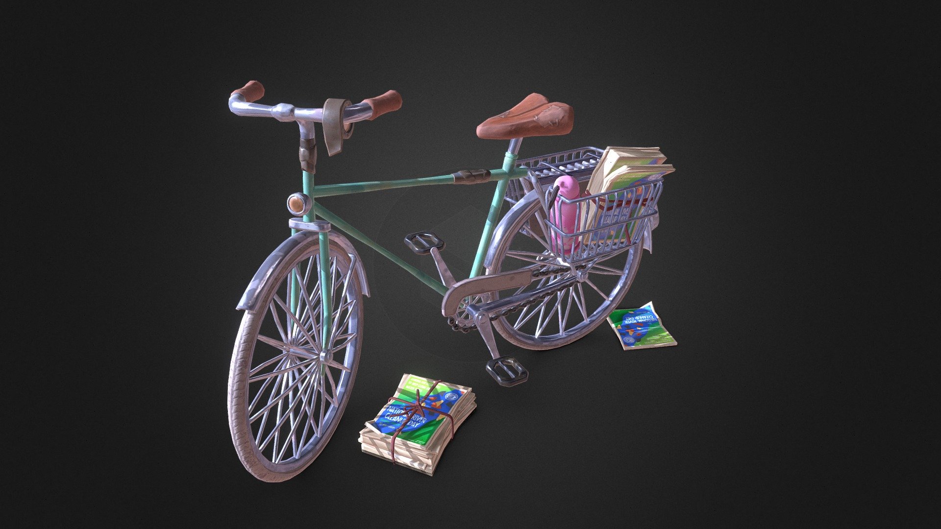 Stylized Bike - 3D model by Jacky (@defaultbrush) [5b8bb73] - Sketchfab